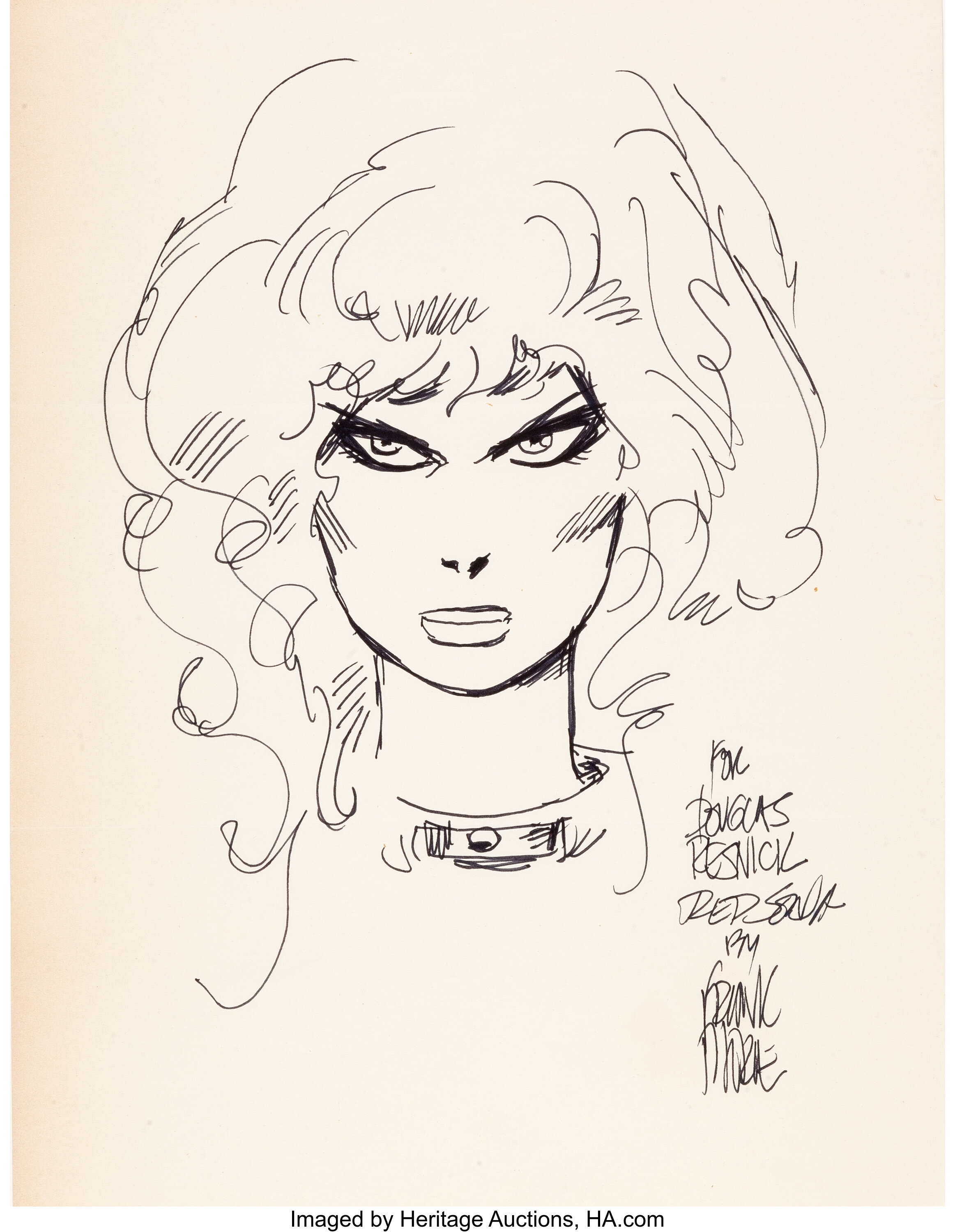 Frank Thorne Red Sonja Sketch Original Art (undated).... Original | Lot ...