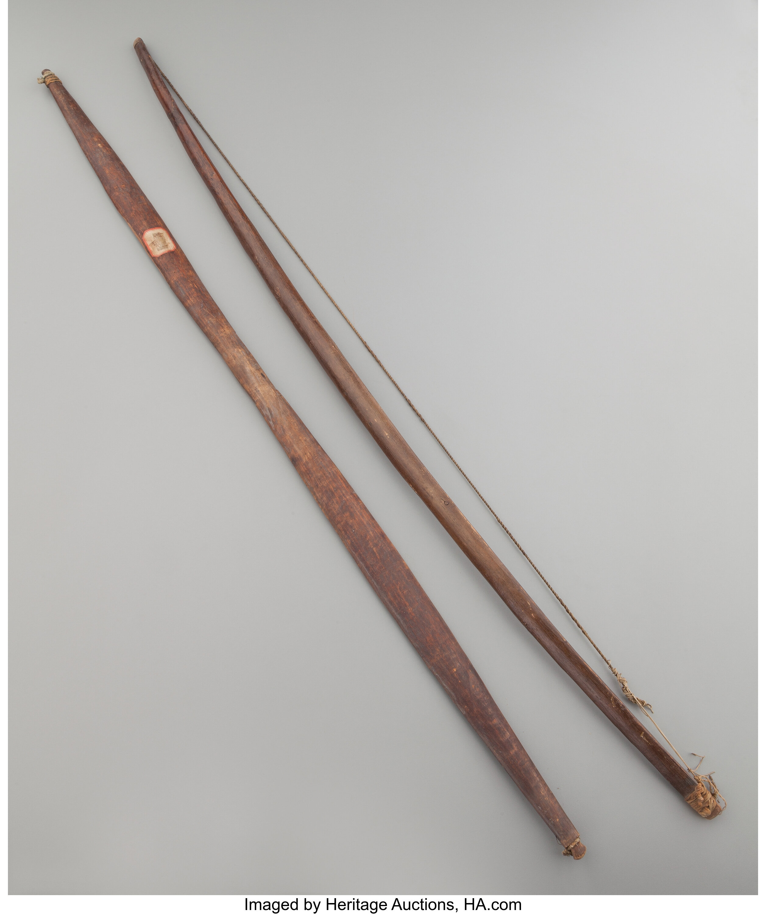 TWO WOOD BOWS. c. 1880... (Total: 2 Items) Other | Lot #71196 ...