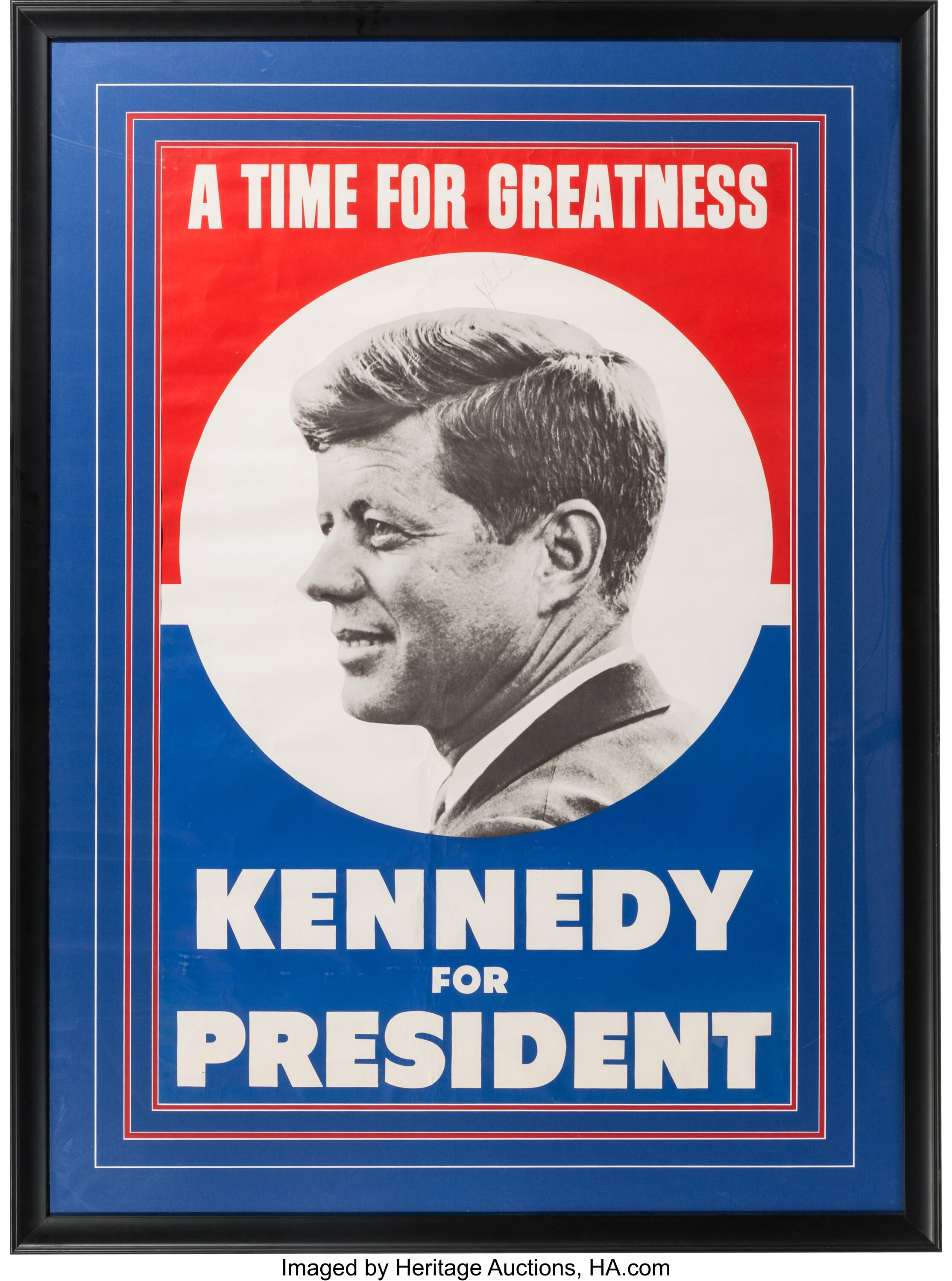 John F. Kennedy: A Classic 1960 Campaign Poster in Mammoth Size ...
