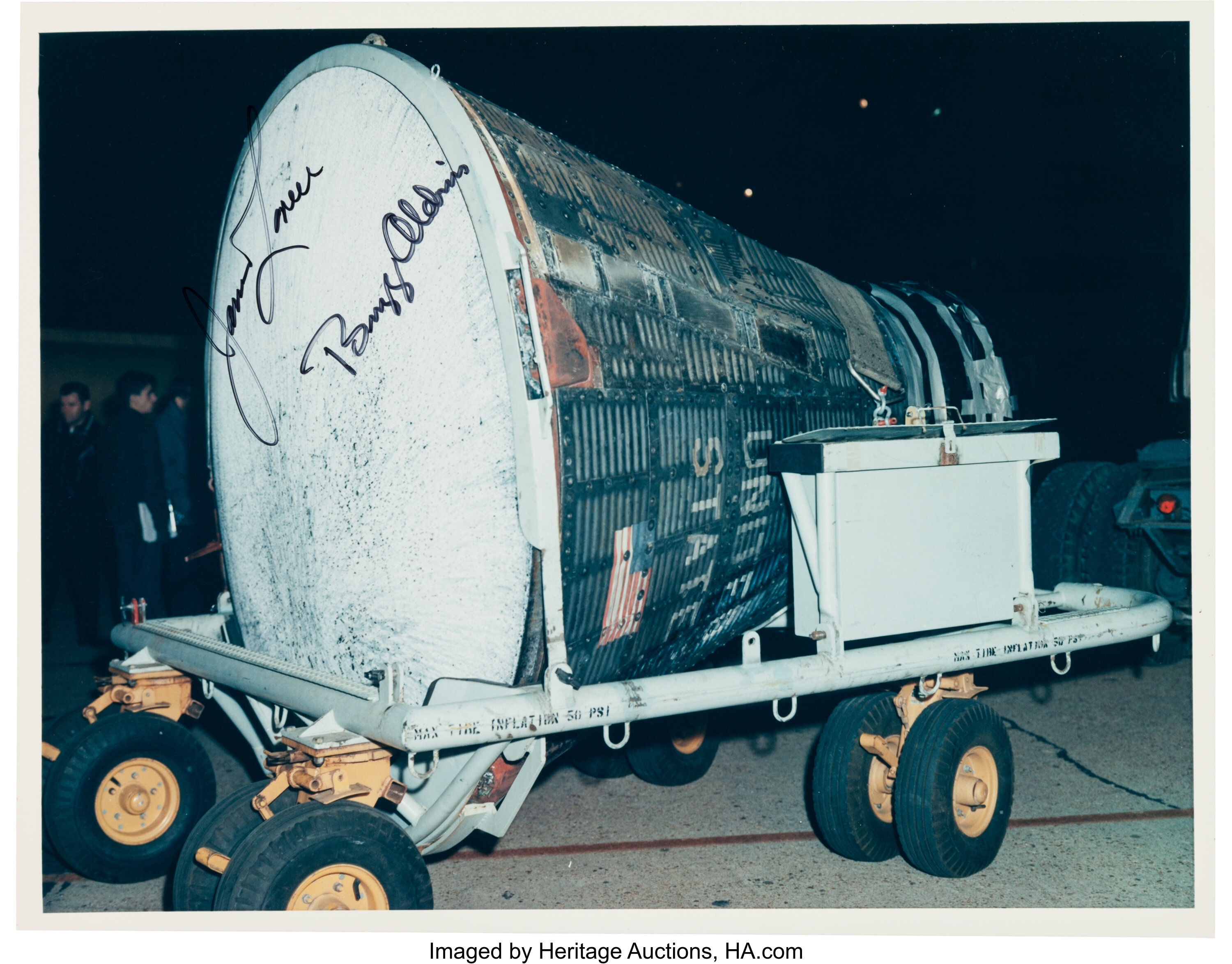 Gemini 12 Crew-Signed Original Color Photo from McDonnell Aircraft ...