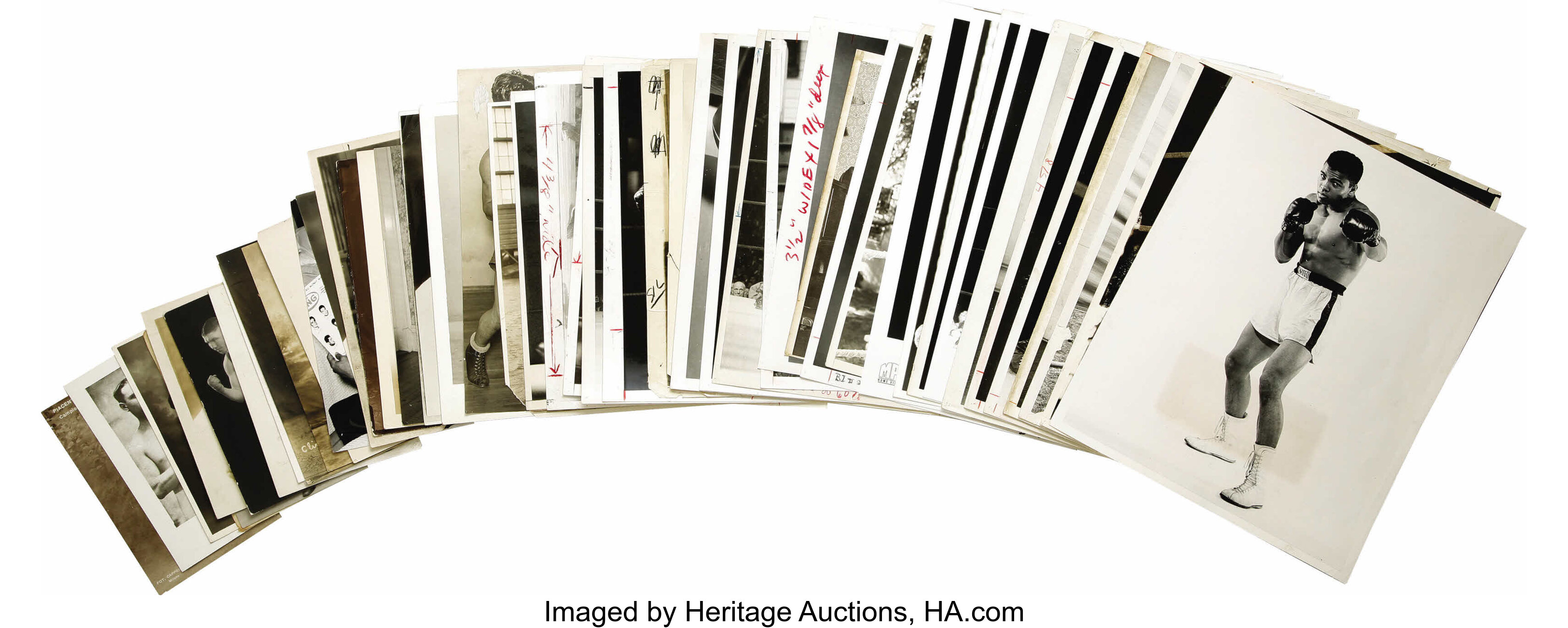 1930-1950 Vintage Original Boxing Photographs Lot of 50. An | Lot ...