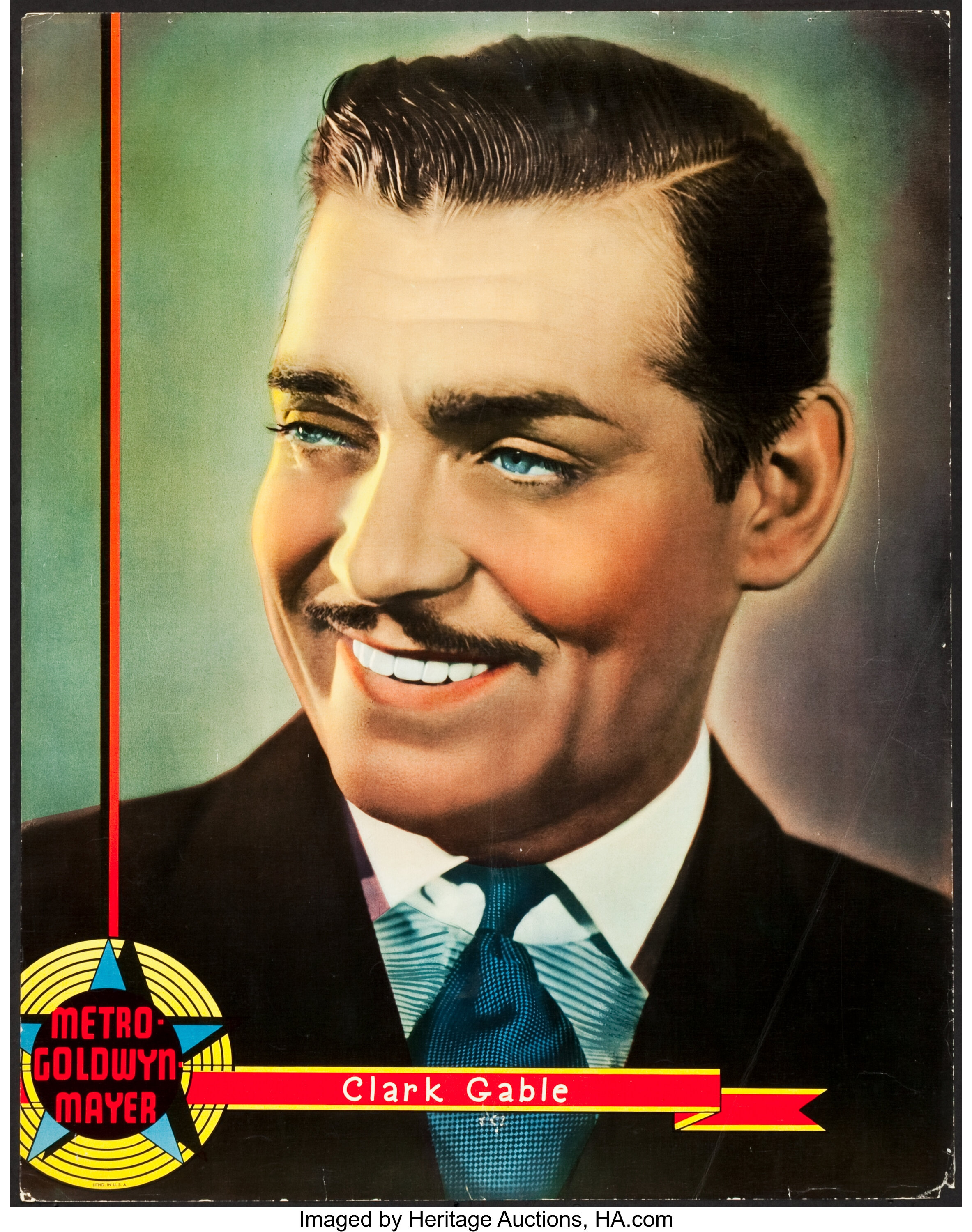 Clark Gable Personality Portrait (MGM, 1936). Poster (22" X 28 ...