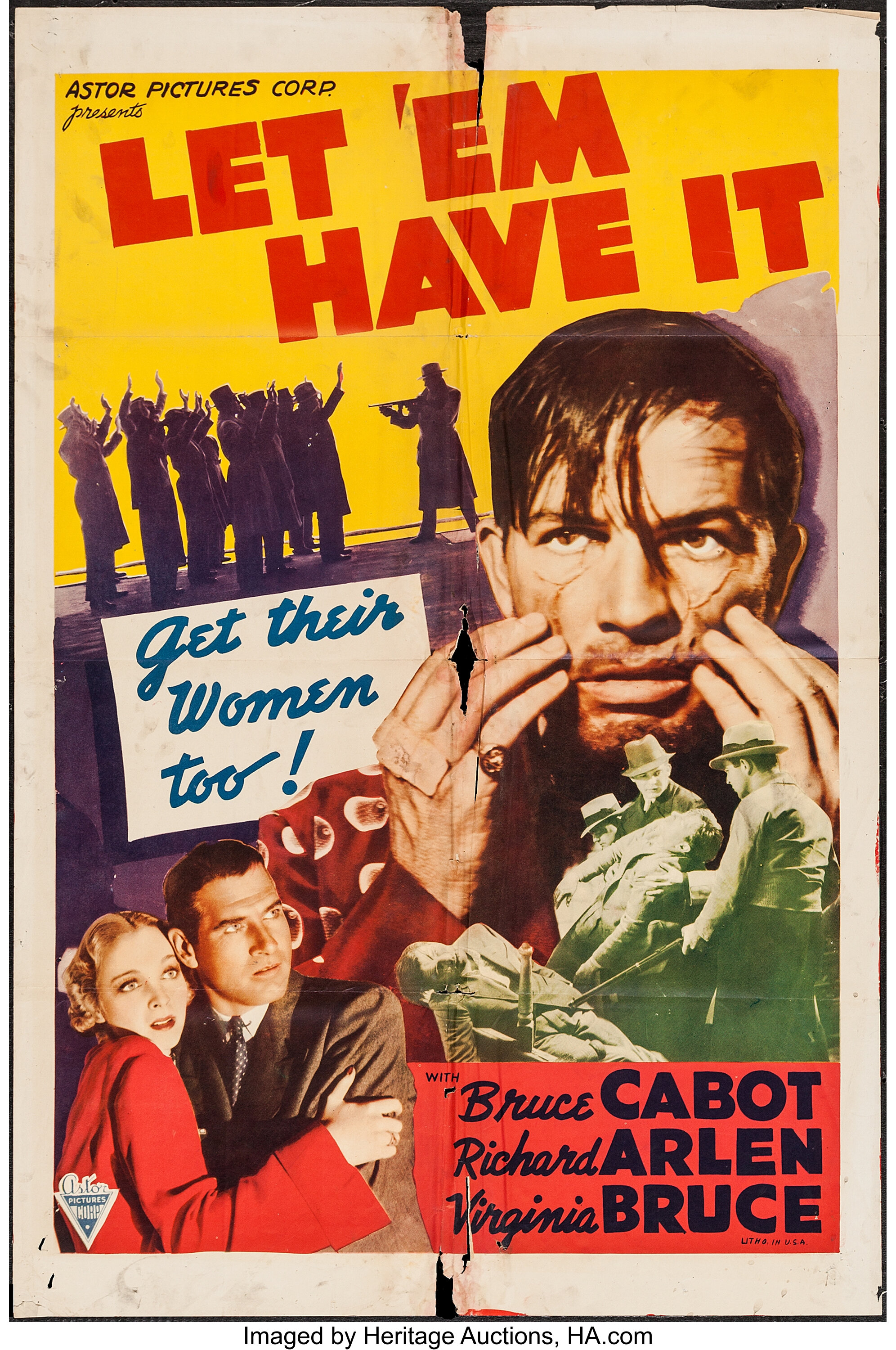 Let 'em Have It (Astor Pictures Corp., R-1941). One Sheet (27" X | Lot ...