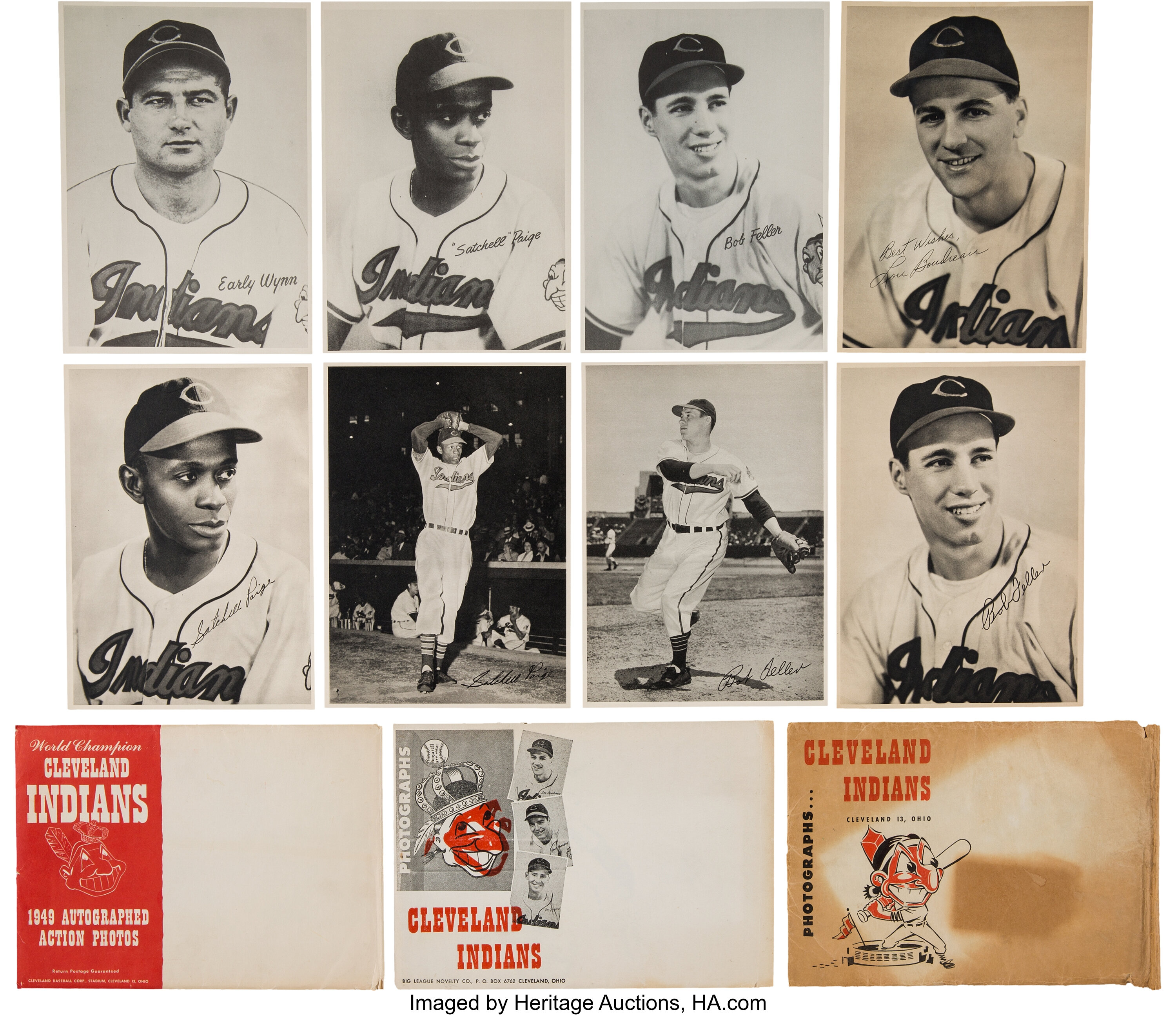 1948 & 1949 W712 Cleveland Indians Picture Pack Sets (3). ... | Lot ...