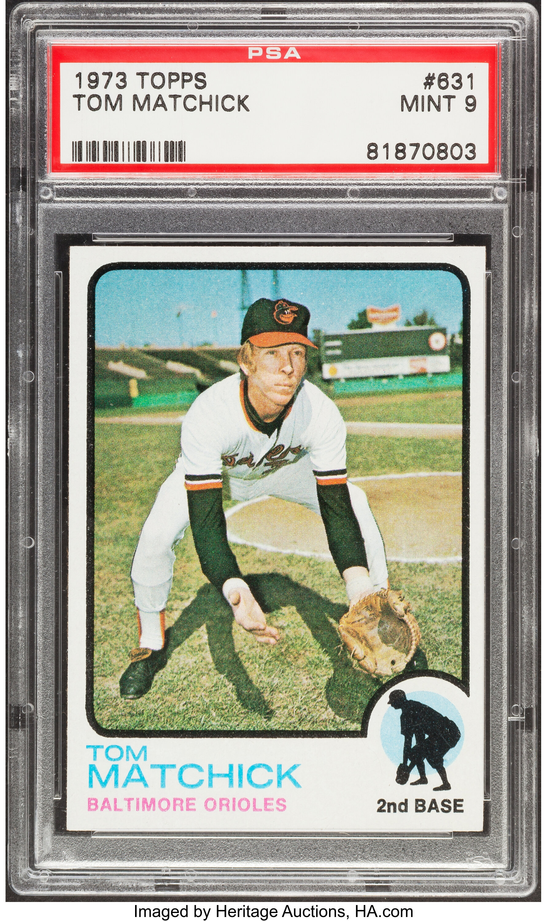 1973 Topps Tom Matchick #631 PSA Mint 9.... Baseball Cards Singles ...