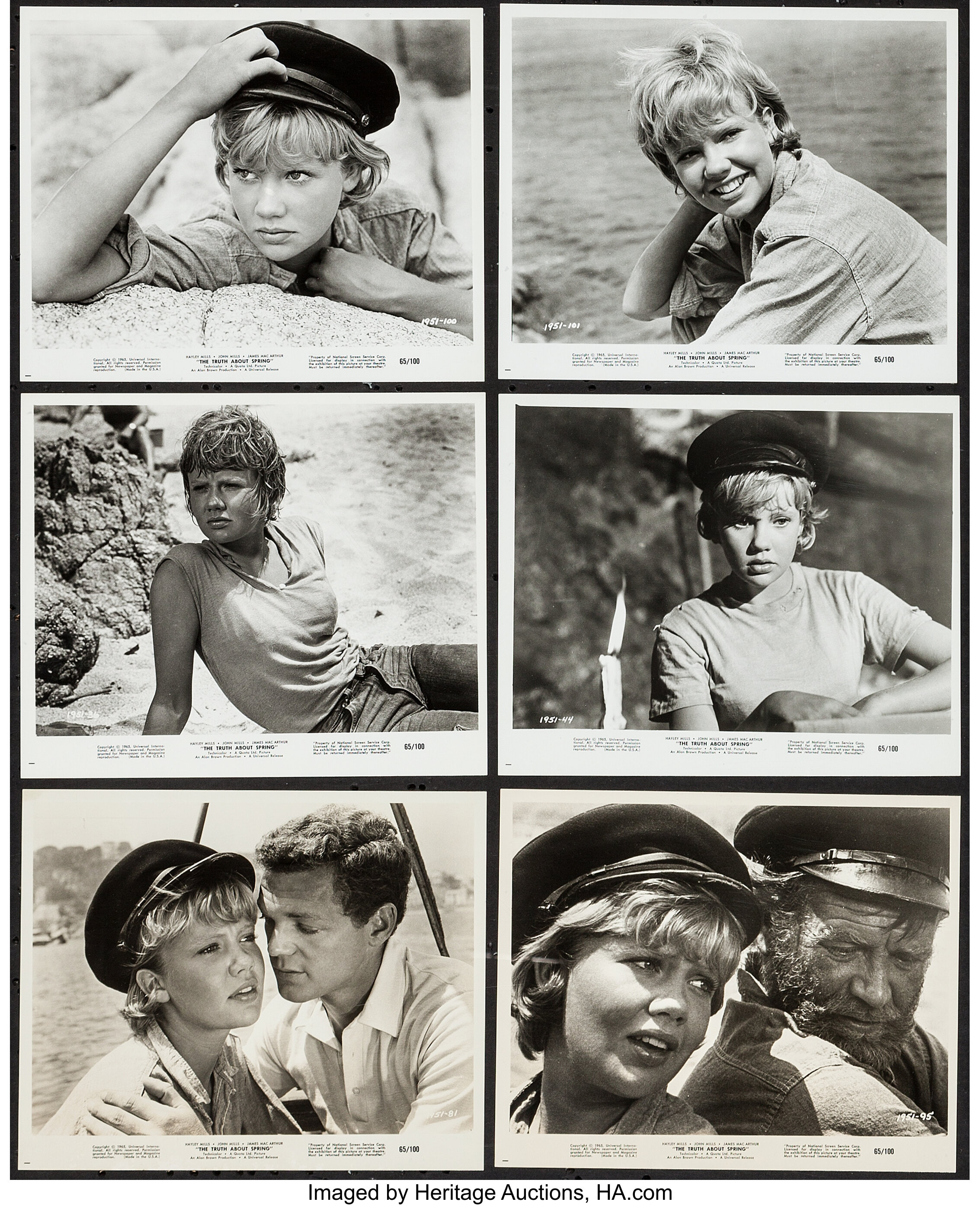 The Truth About Spring (Universal, 1965). Photos (44) (approx. 8" X ...