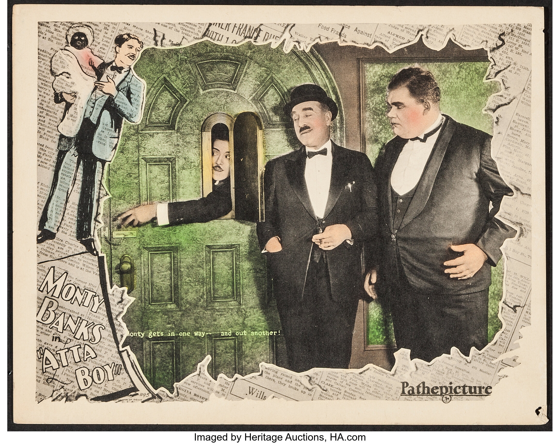 Atta Boy (Pathé, 1926). Lobby Card (11" X 14"). Comedy.. ... Movie ...