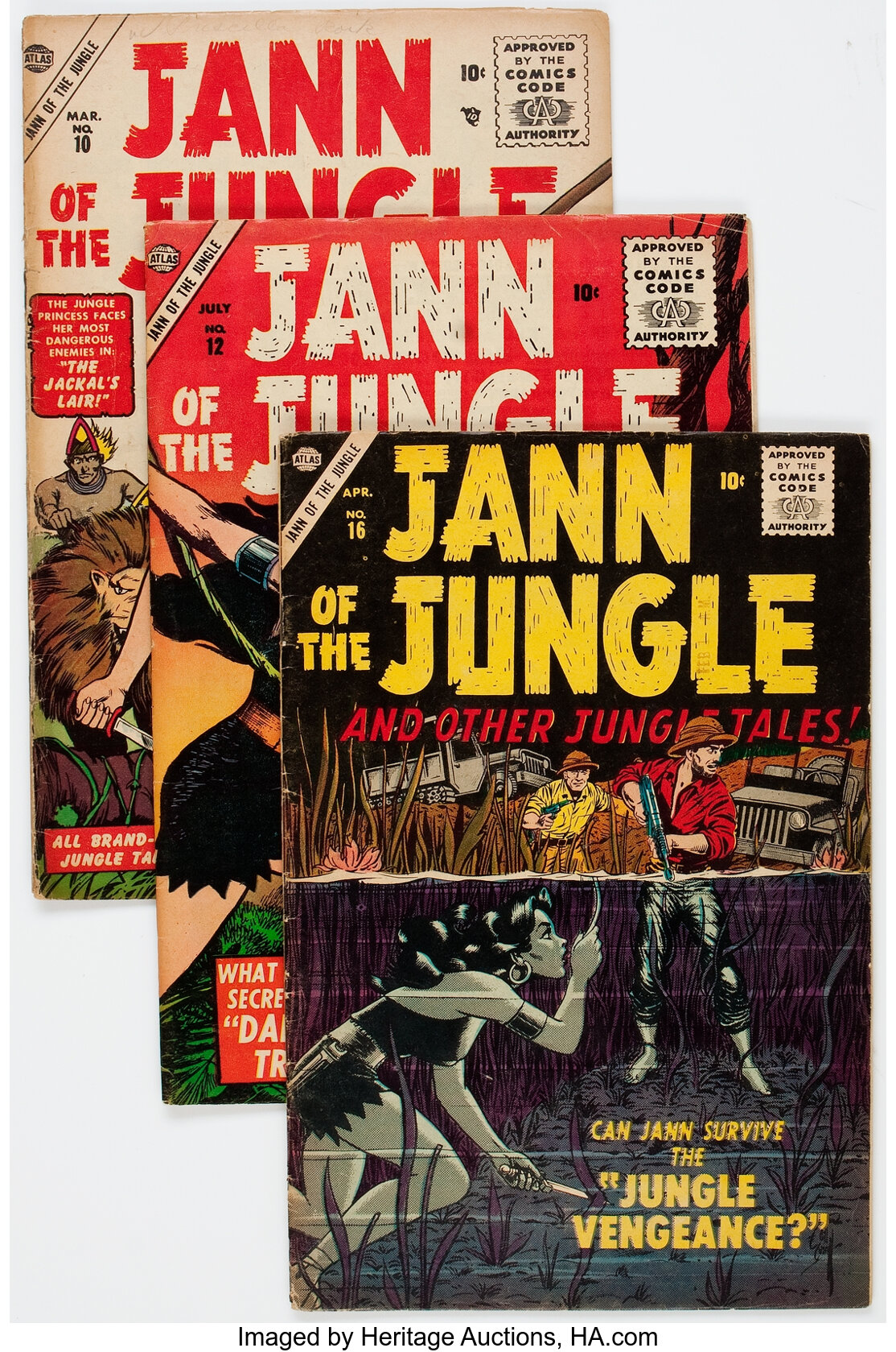 Jann of the Jungle Group of 10 (Atlas, 1955-57).... (Total: 10 | Lot ...