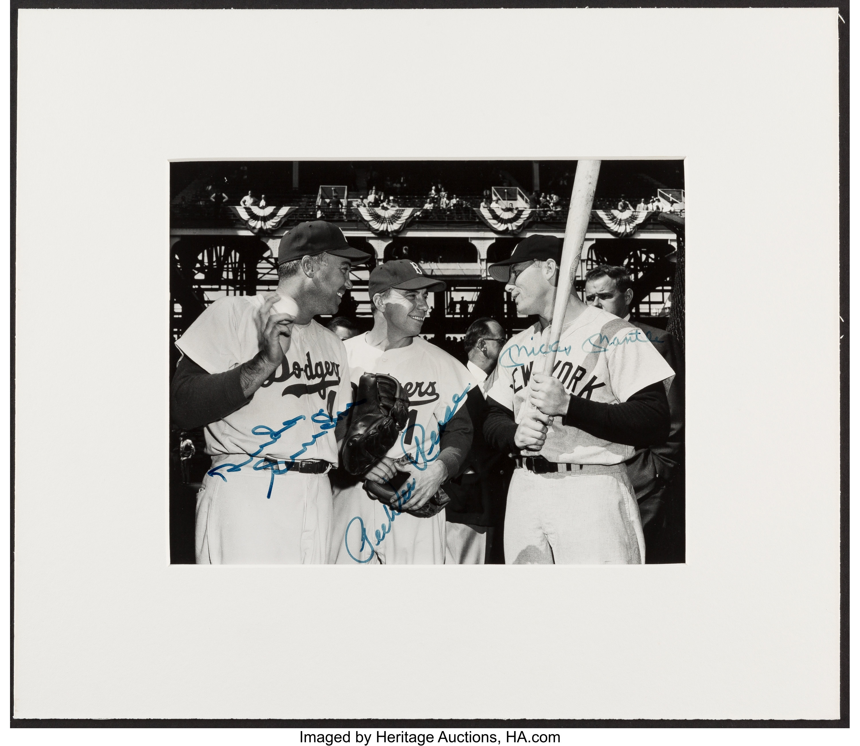 Mickey Mantle, Pee Wee Reese and Duke Snider Multi Signed | Lot #41118 ...