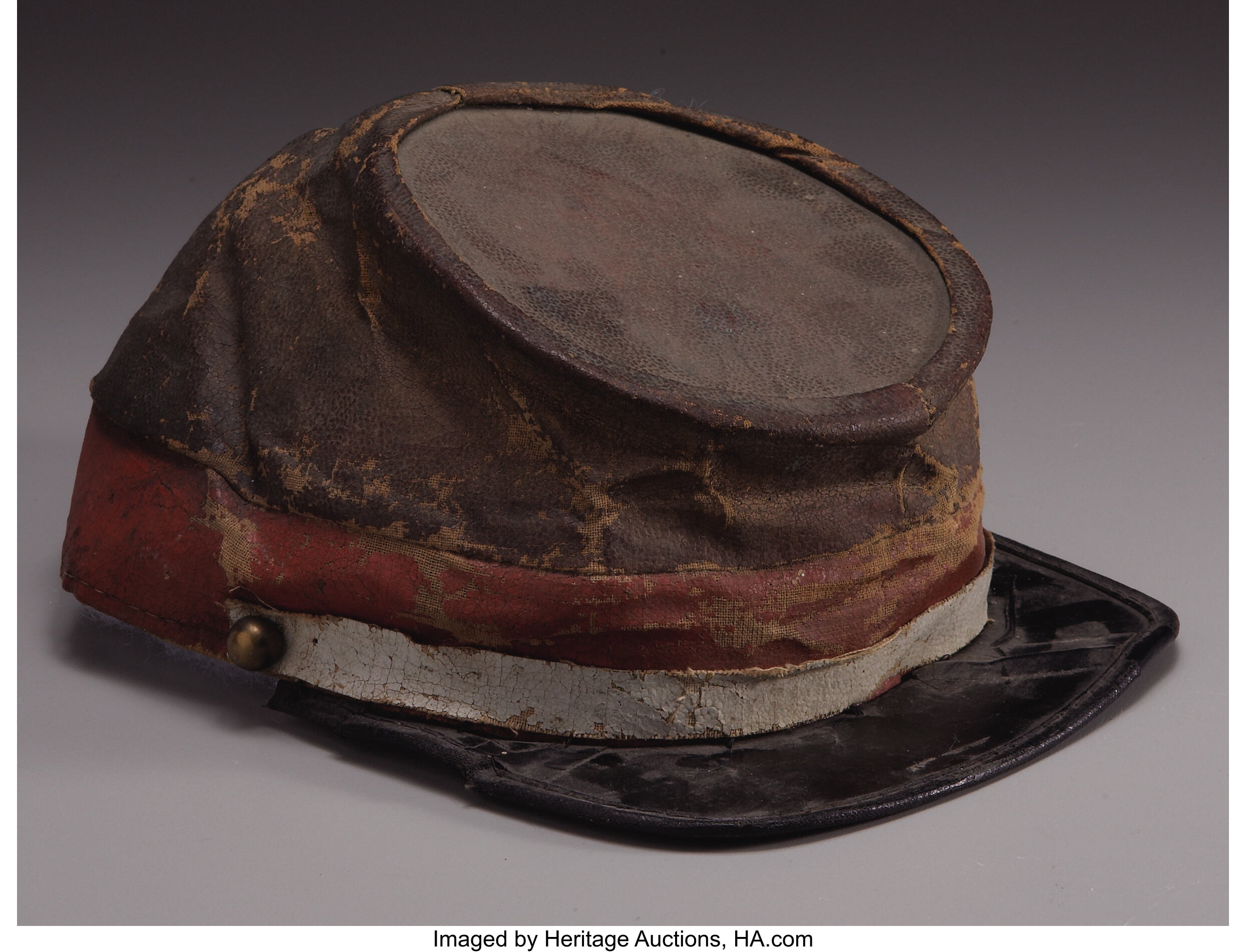 LINCOLN POLITICAL CLUB "WIDE AWAKES" KEPI CIRCA 1860.... Military ...