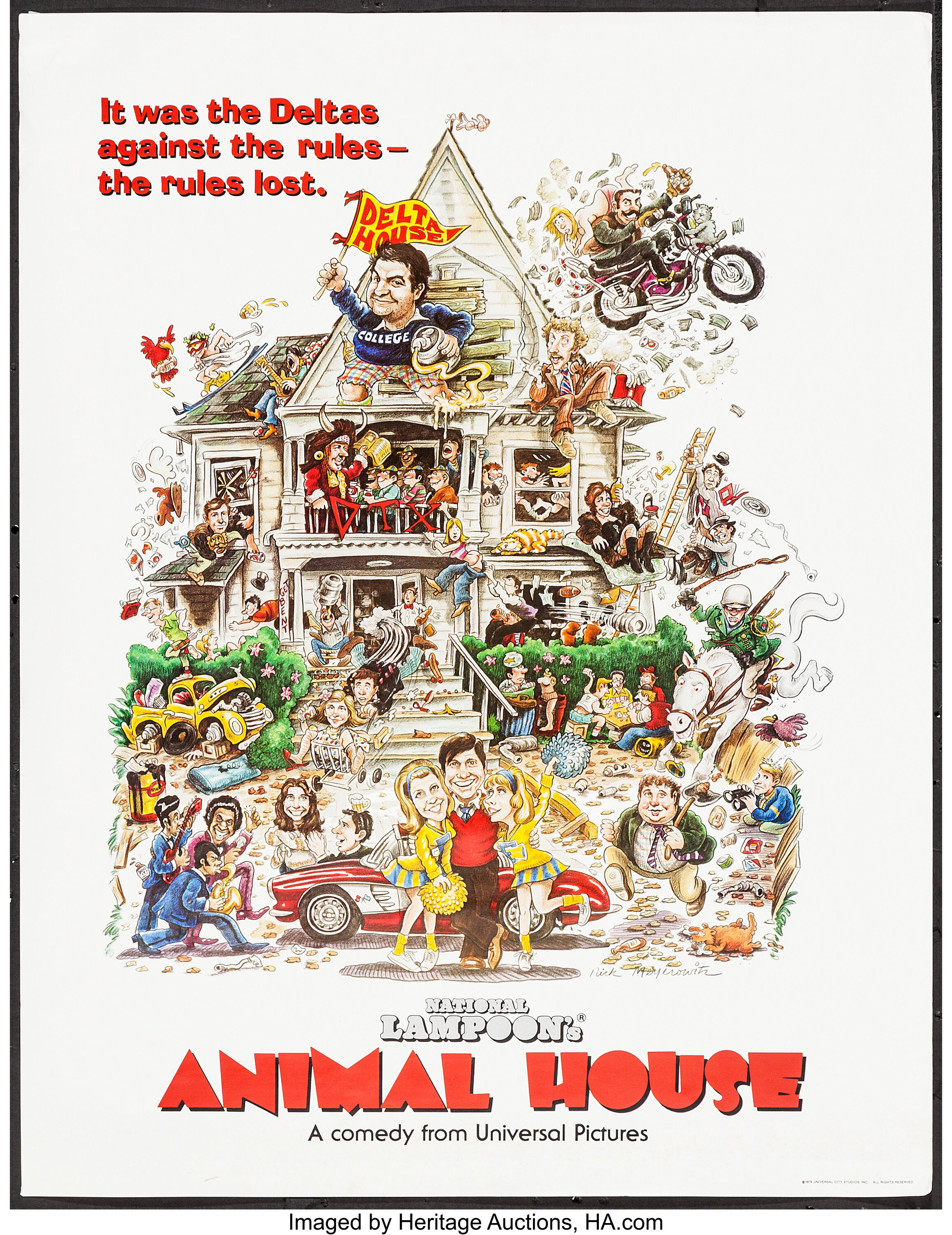 Animal House (Universal, 1978). Promotional Poster (17" X 22"). | Lot ...