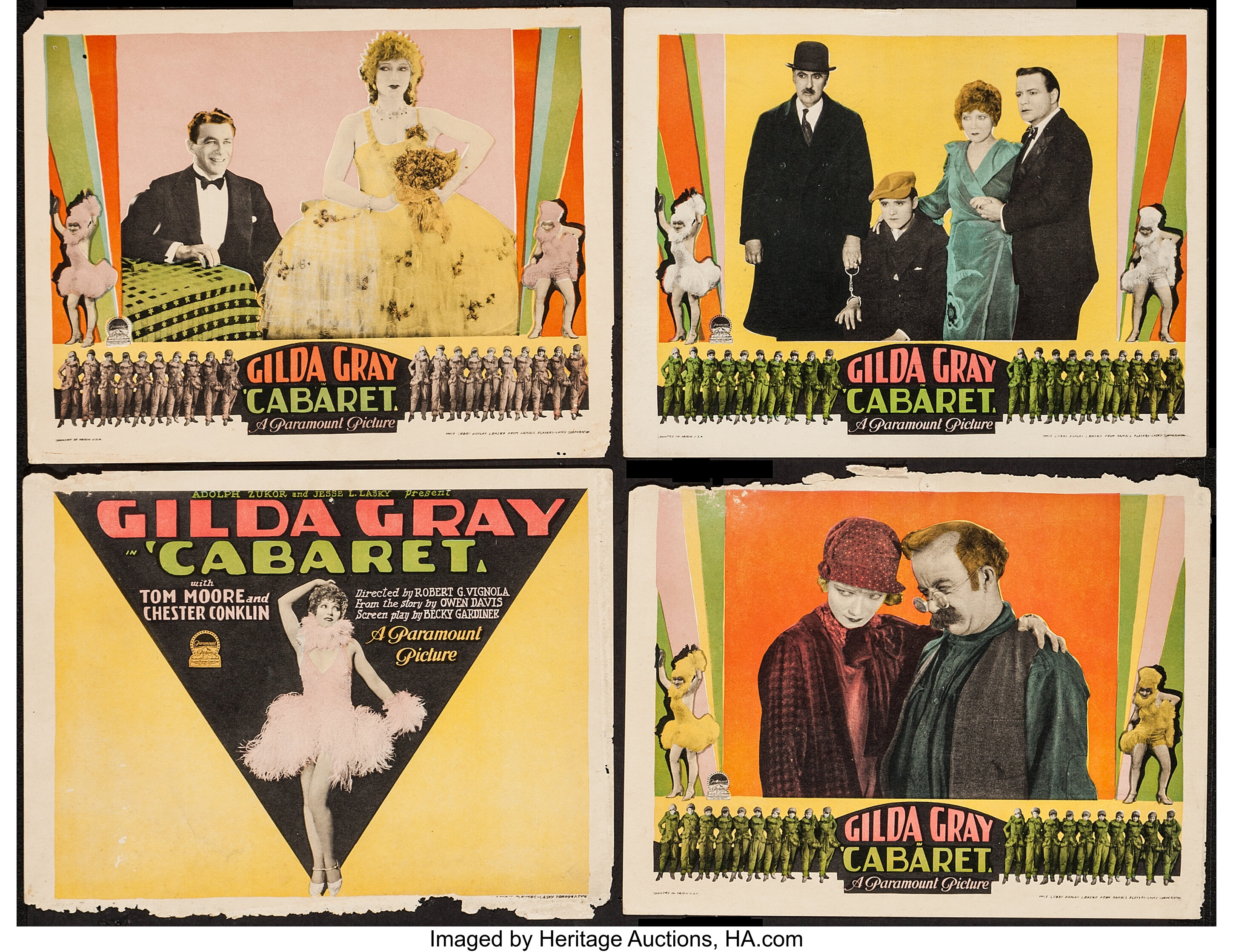 Cabaret (Paramount, 1927). Title Lobby Card & Lobby Cards (3) (11 ...