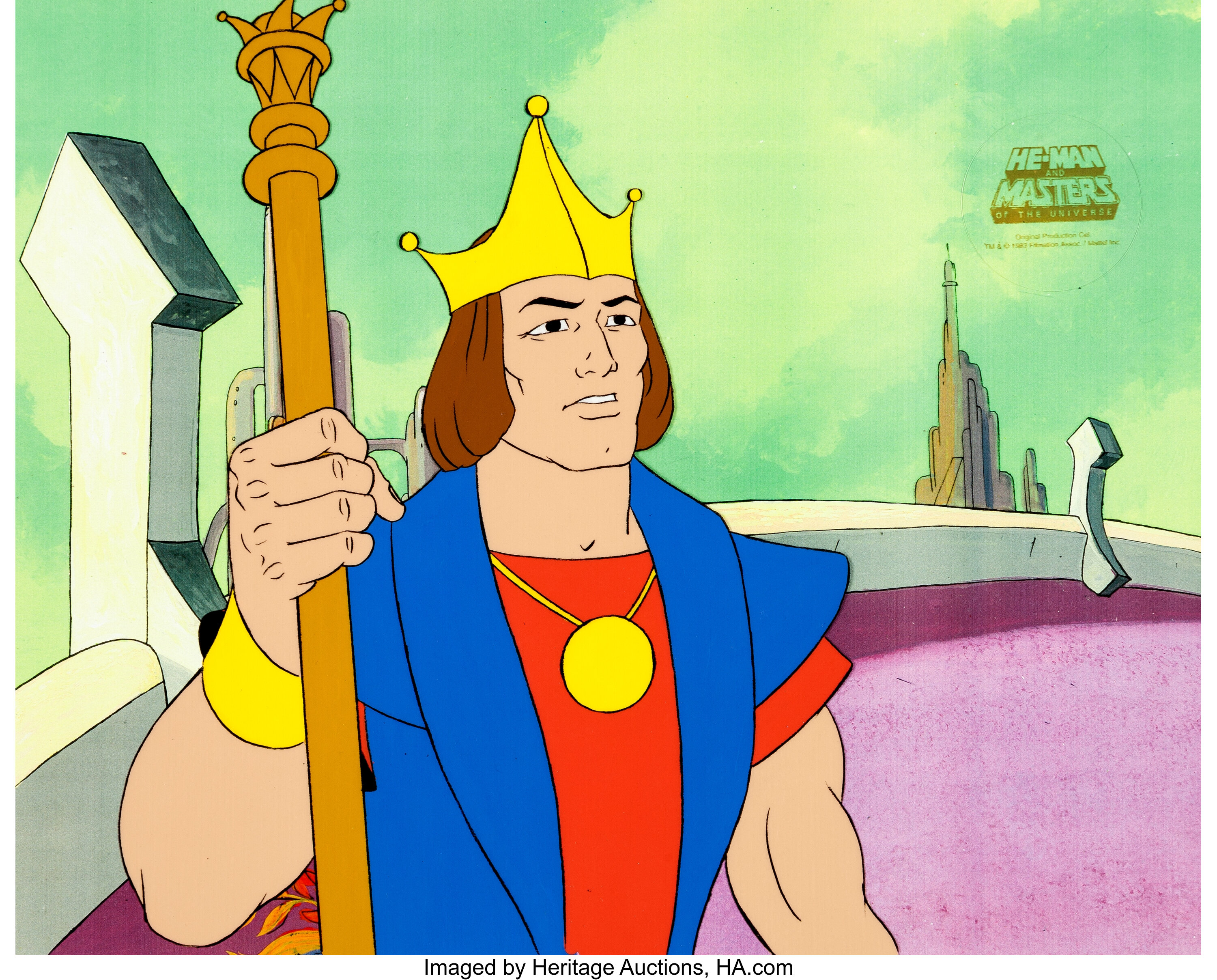 He-Man and the Masters of the Universe King Randor Production Cel | Lot ...