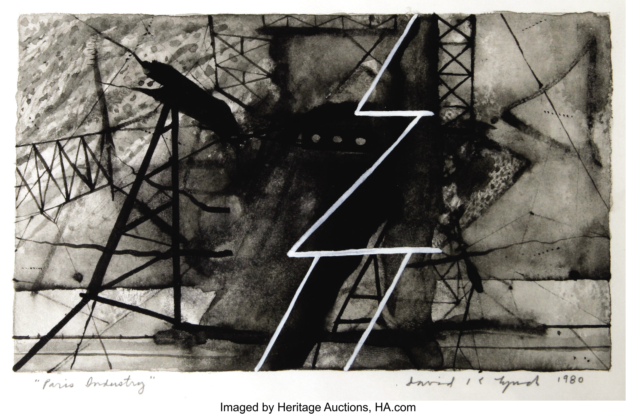 David Lynch Watercolor Painting. Best known for mind-bending | Lot ...