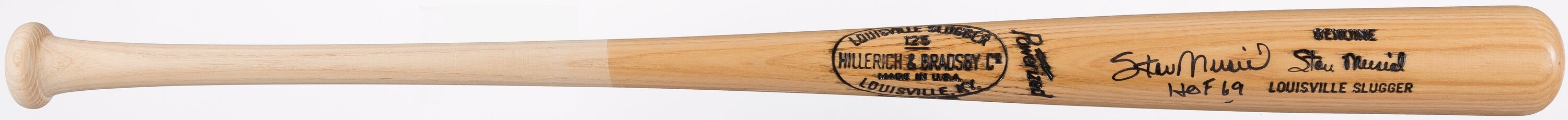 Stan Musial Signed Baseball Bat.... Baseball Collectibles Bats | Lot ...