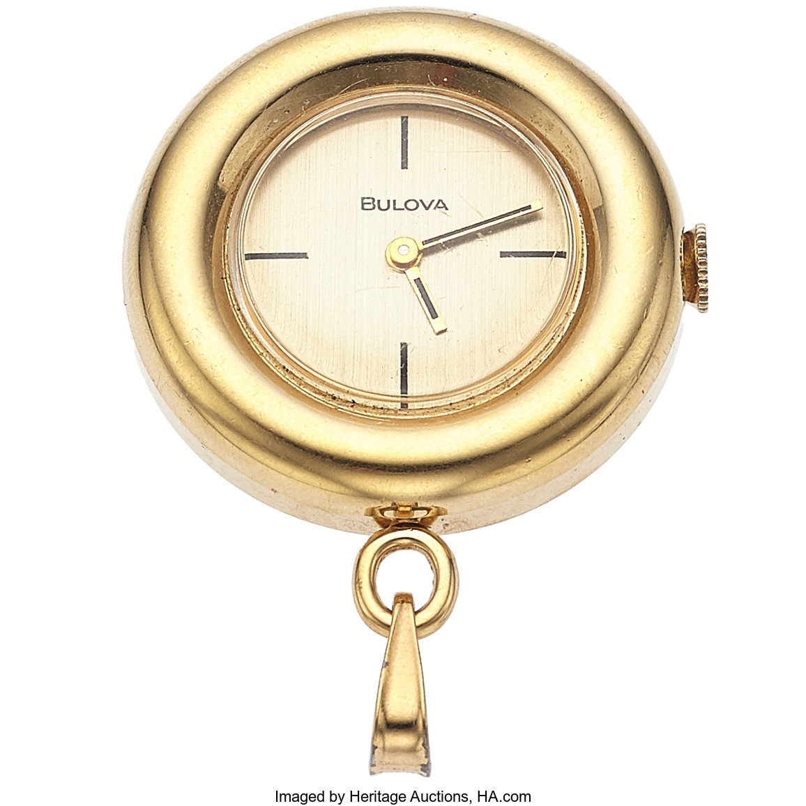 Lady's Bulova Gold Plated Pendant. ... Timepieces Pendant Watches | Lot ...