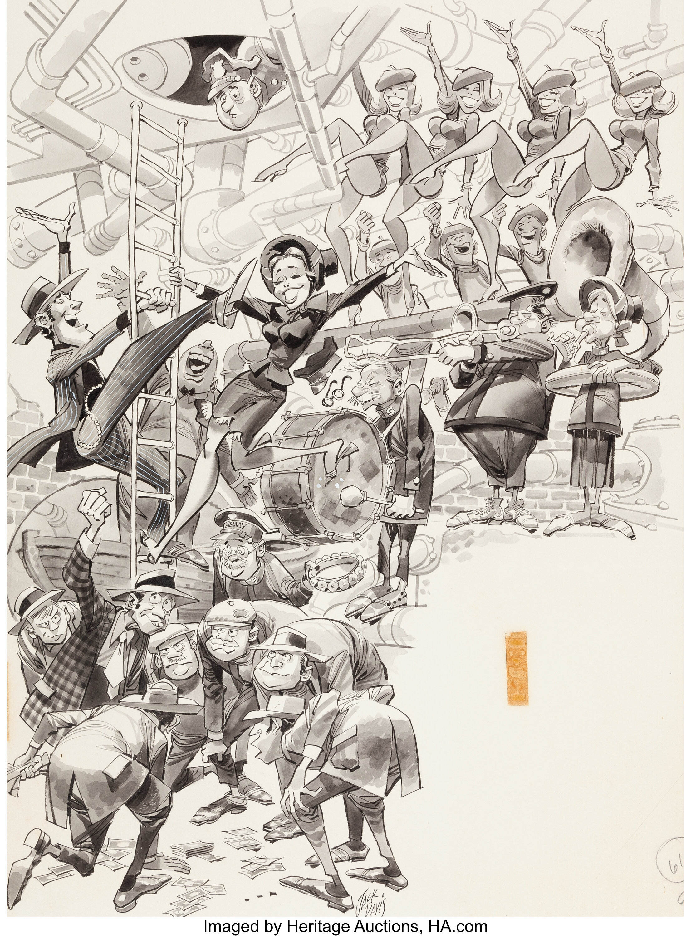 Jack Davis TV Guide Illustration Original Art (1966).... Original | Lot #12017 | Heritage Auctions