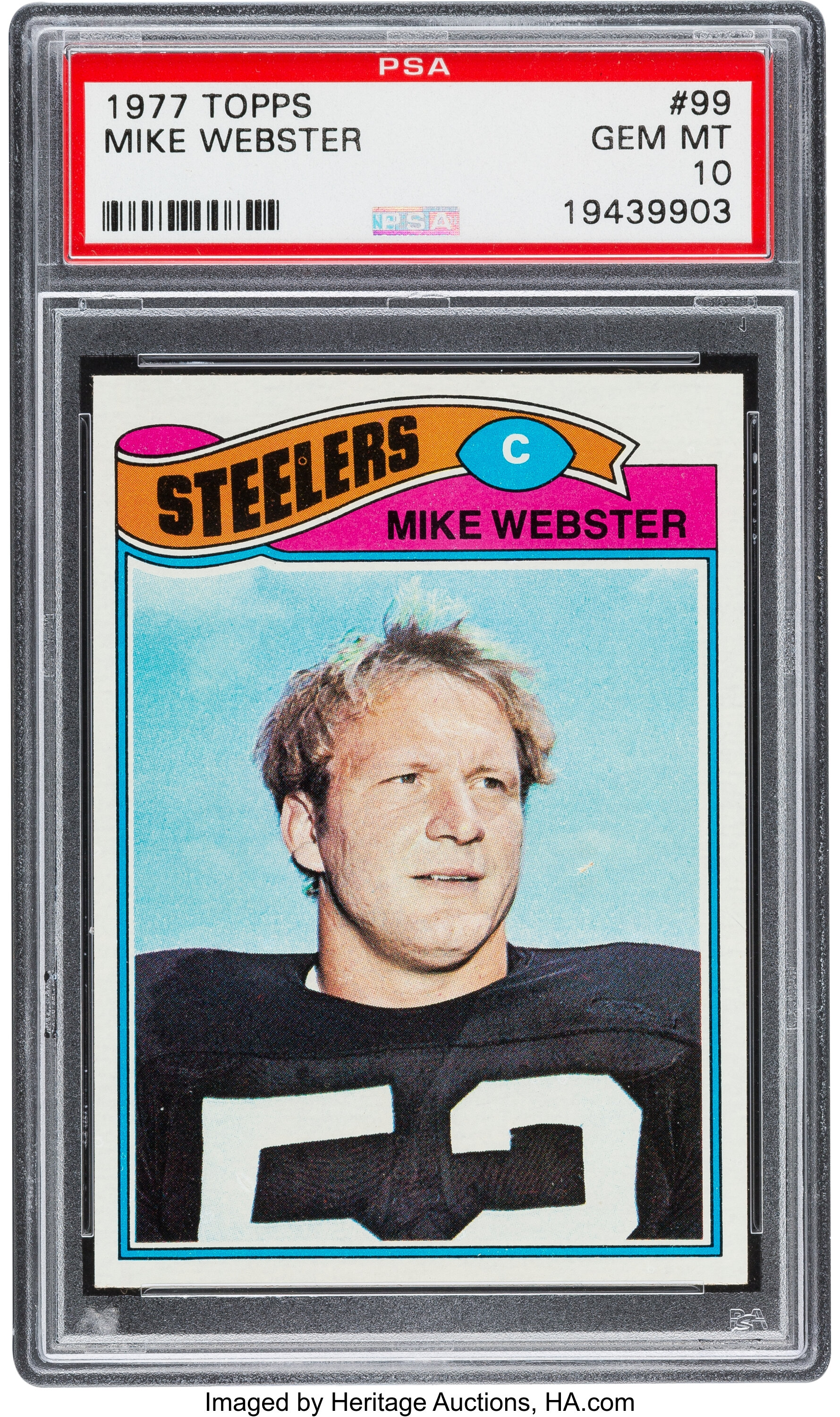 1977 Topps Mike Webster #99 PSA Gem Mint 10.... Football Cards | Lot ...