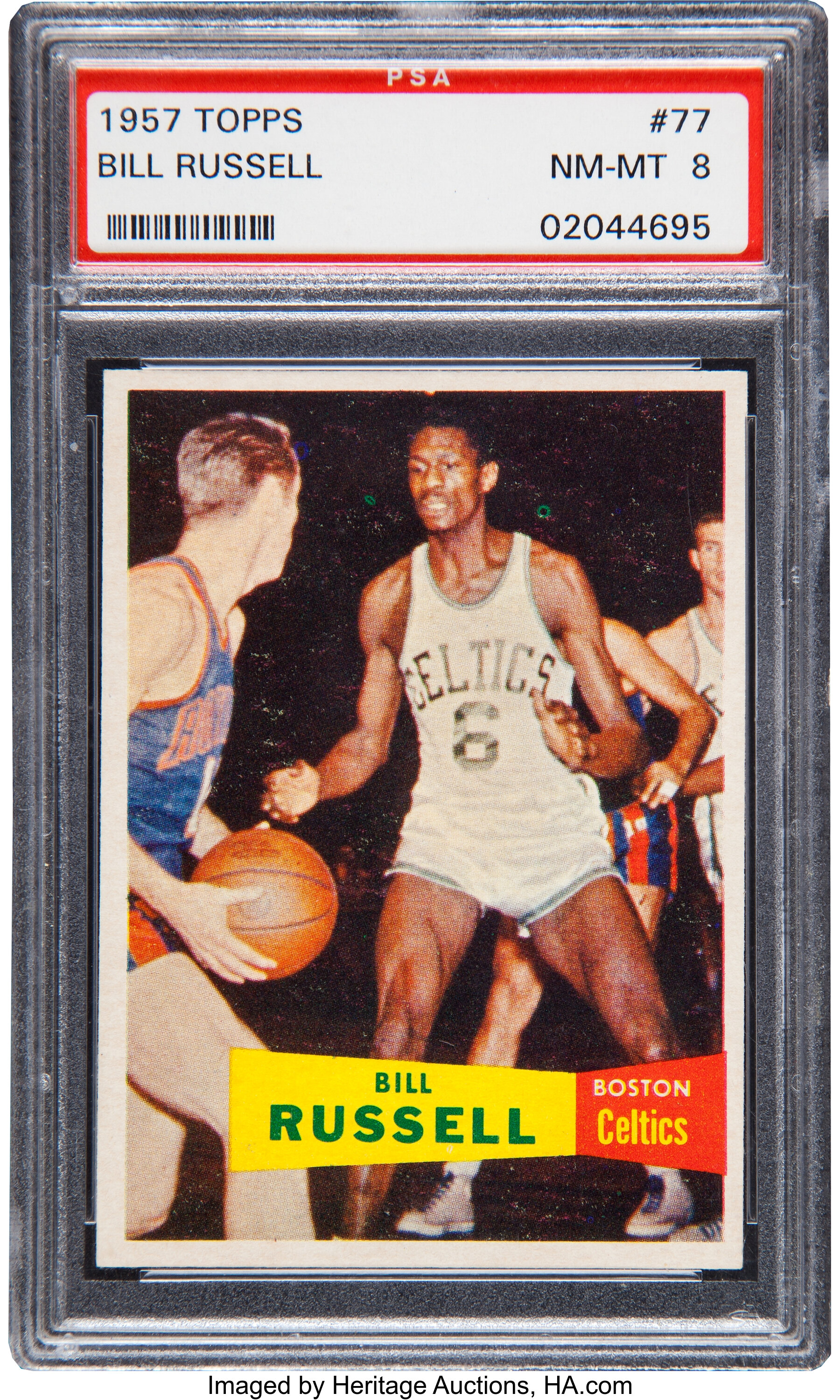1957 Topps Bill Russell #77 PSA NM-MT 8.... Basketball Cards | Lot ...