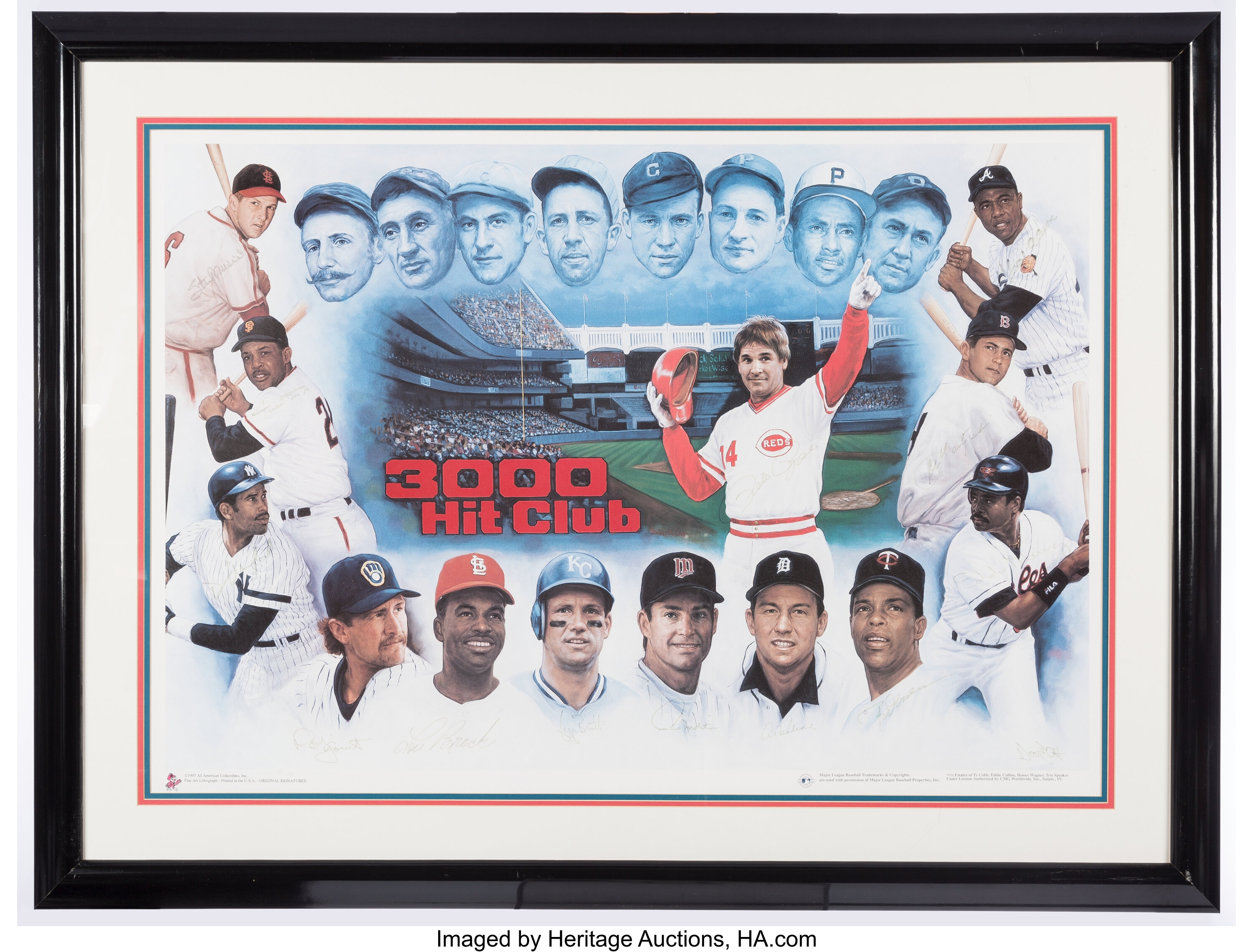 3000 Hit Club Multi Signed Lithograph.... Basketball Collectibles | Lot ...