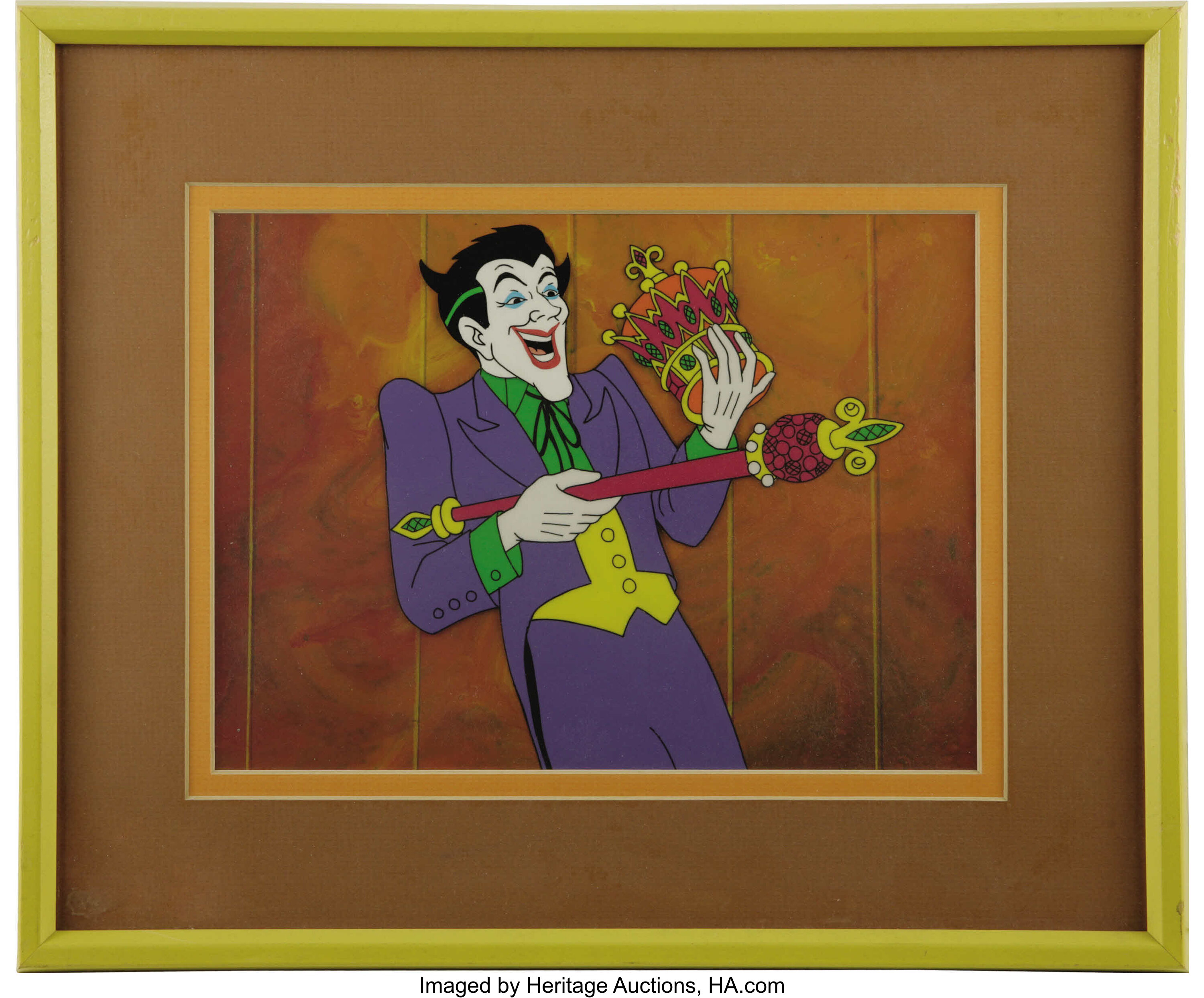The Joker Animation Production Cel and Background Original Art | Lot ...