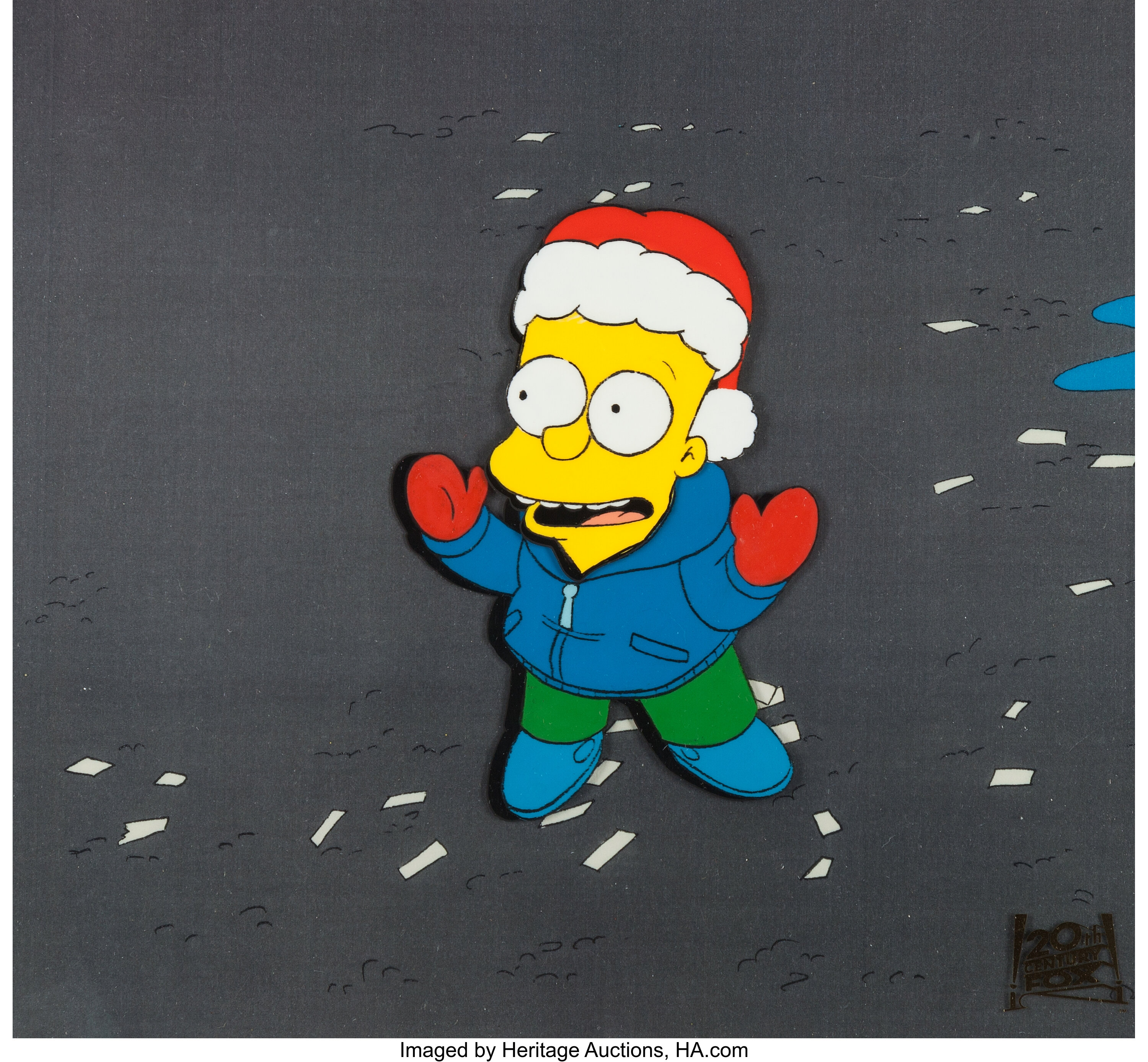 The Simpsons "Simpsons Roasting on an Open Fire" Production Cel | Lot ...