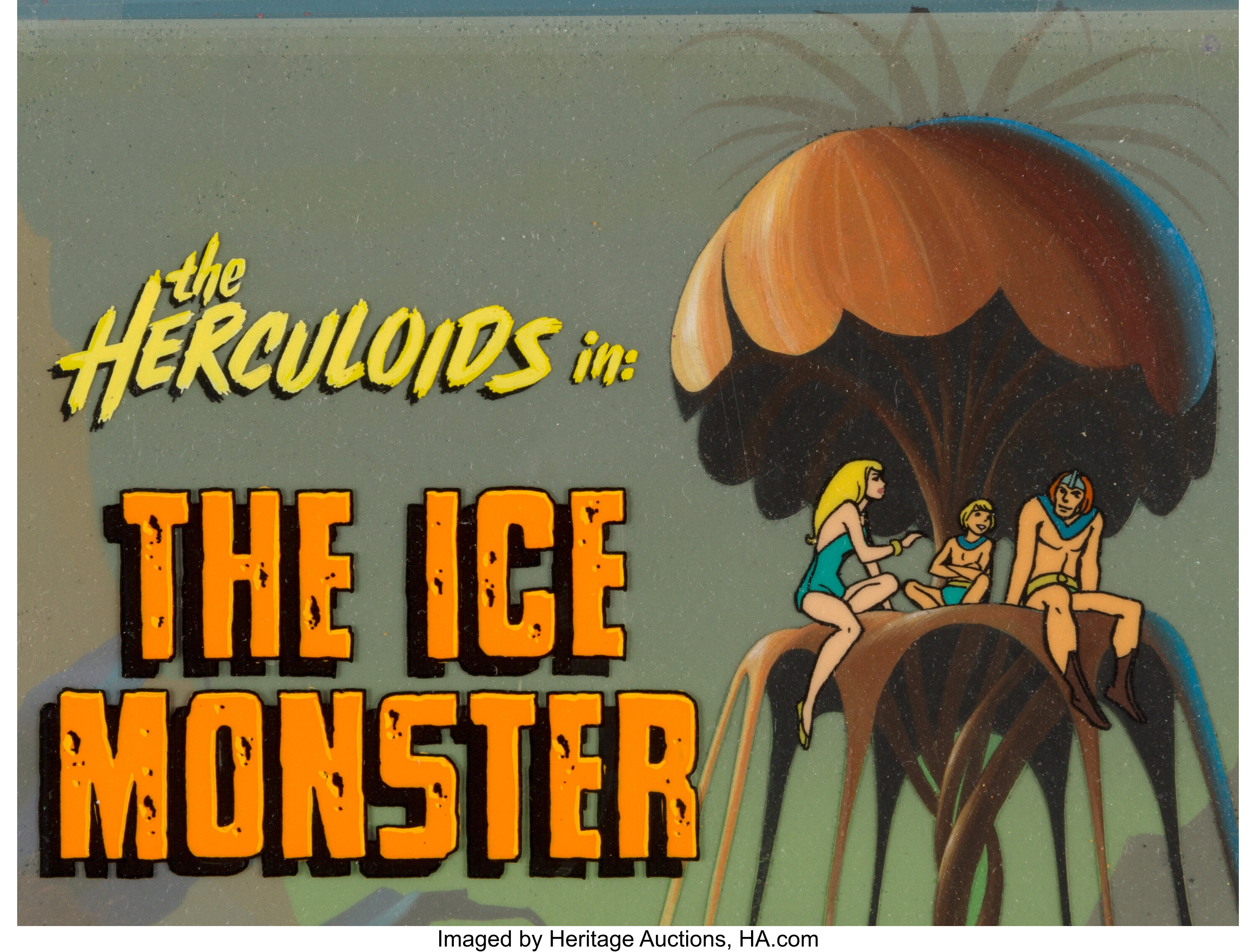 The Herculoids Title Cel and Key Master Background Setup | Lot #96103 ...