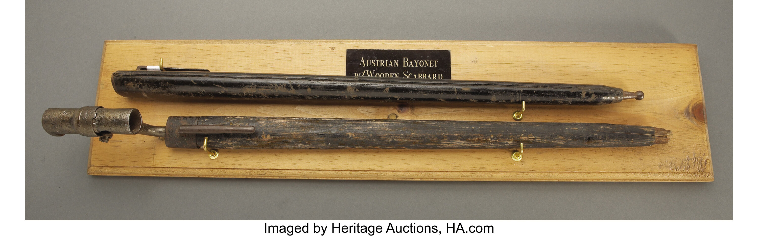 M1854 Austrian Lorenz Quadrangular Socket Bayonet and Scabbard ...