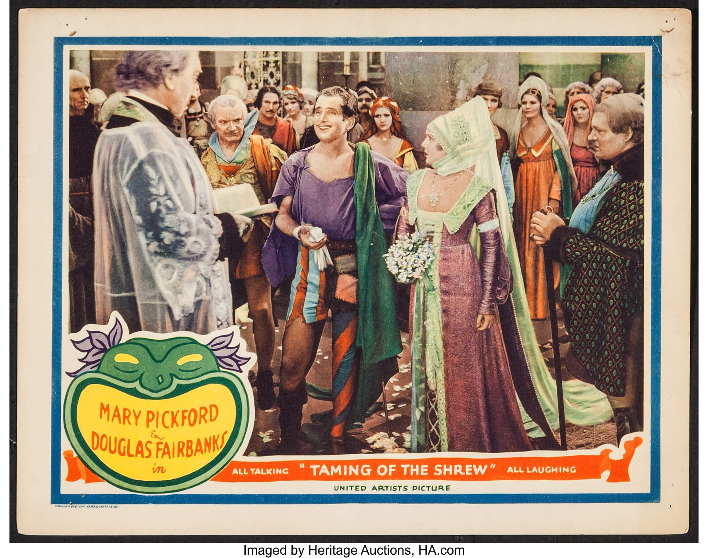 Taming of the Shrew (United Artists, 1929). Lobby Card (11" X 14 ...