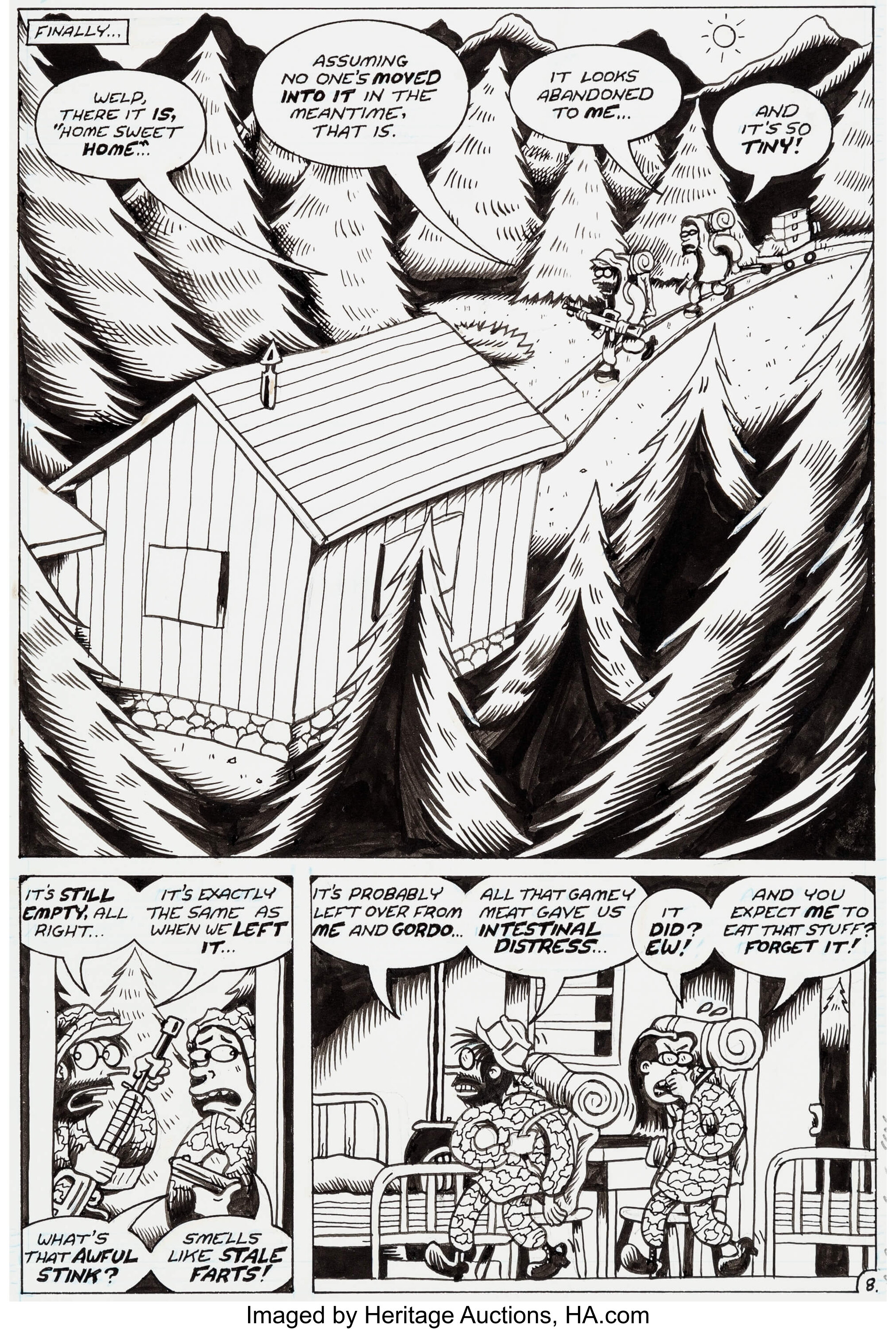 Peter Bagge Apocalypse Nerd #6 Page Original Art Group of 4 (Dark | Lot ...