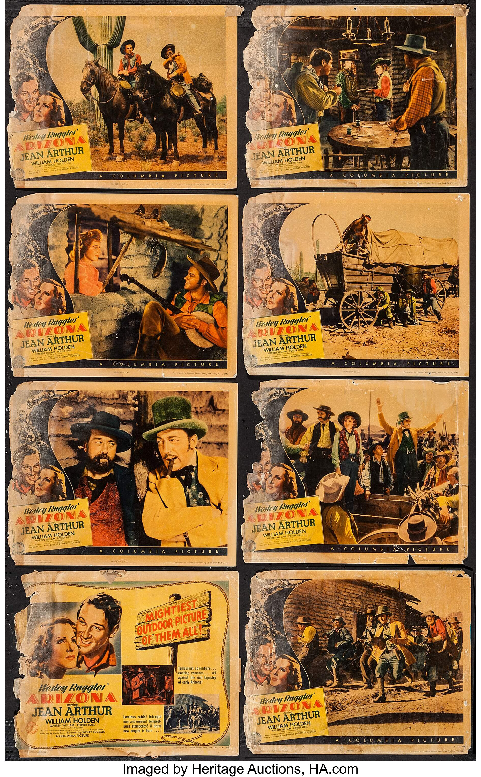 Arizona (Columbia, 1940). Lobby Card Set of 8, Title Lobby Cards | Lot ...