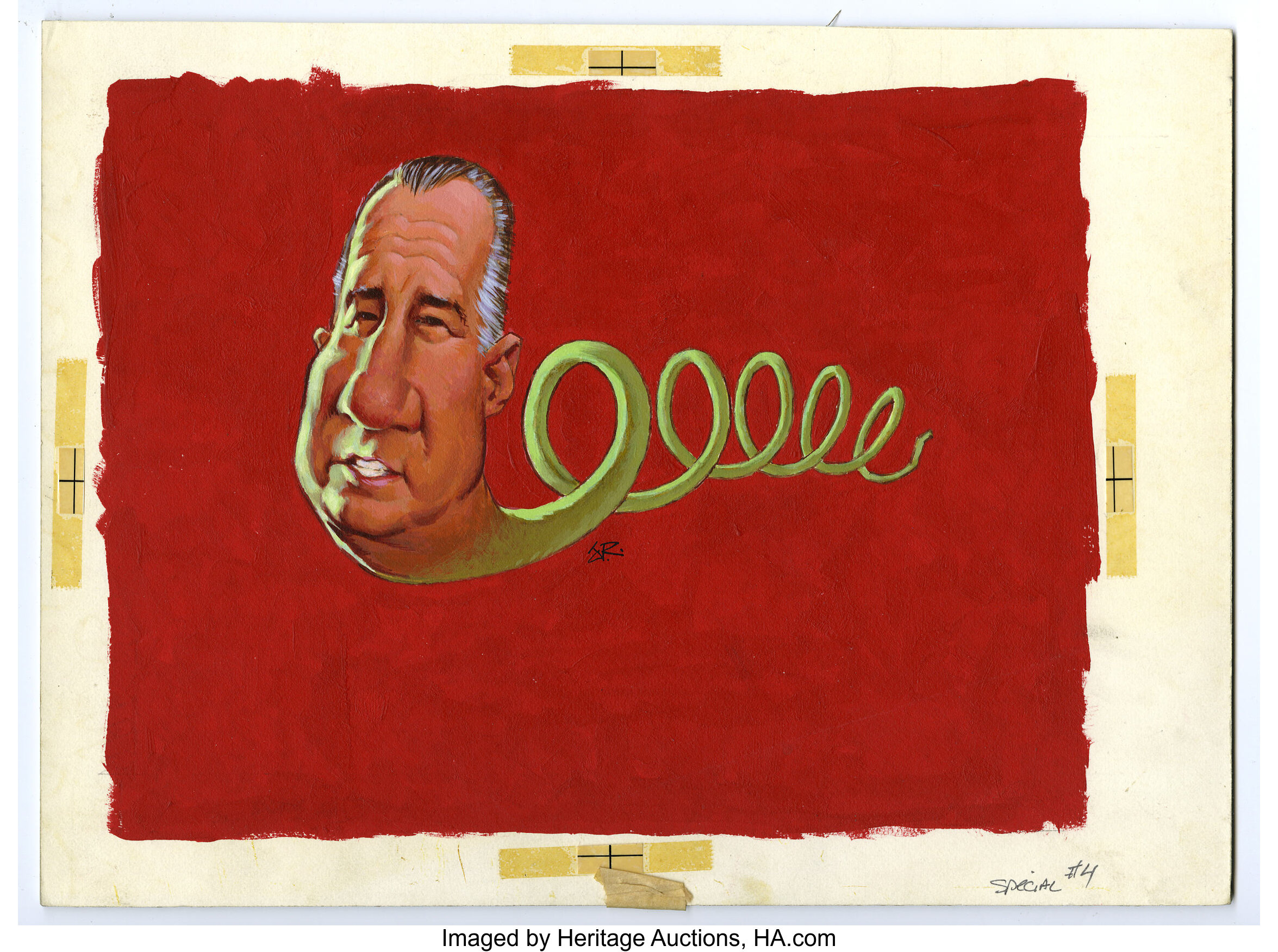 Jack Rickard - Mad Special #4 Spiro Agnew Mad Mini-Poster Painting ...
