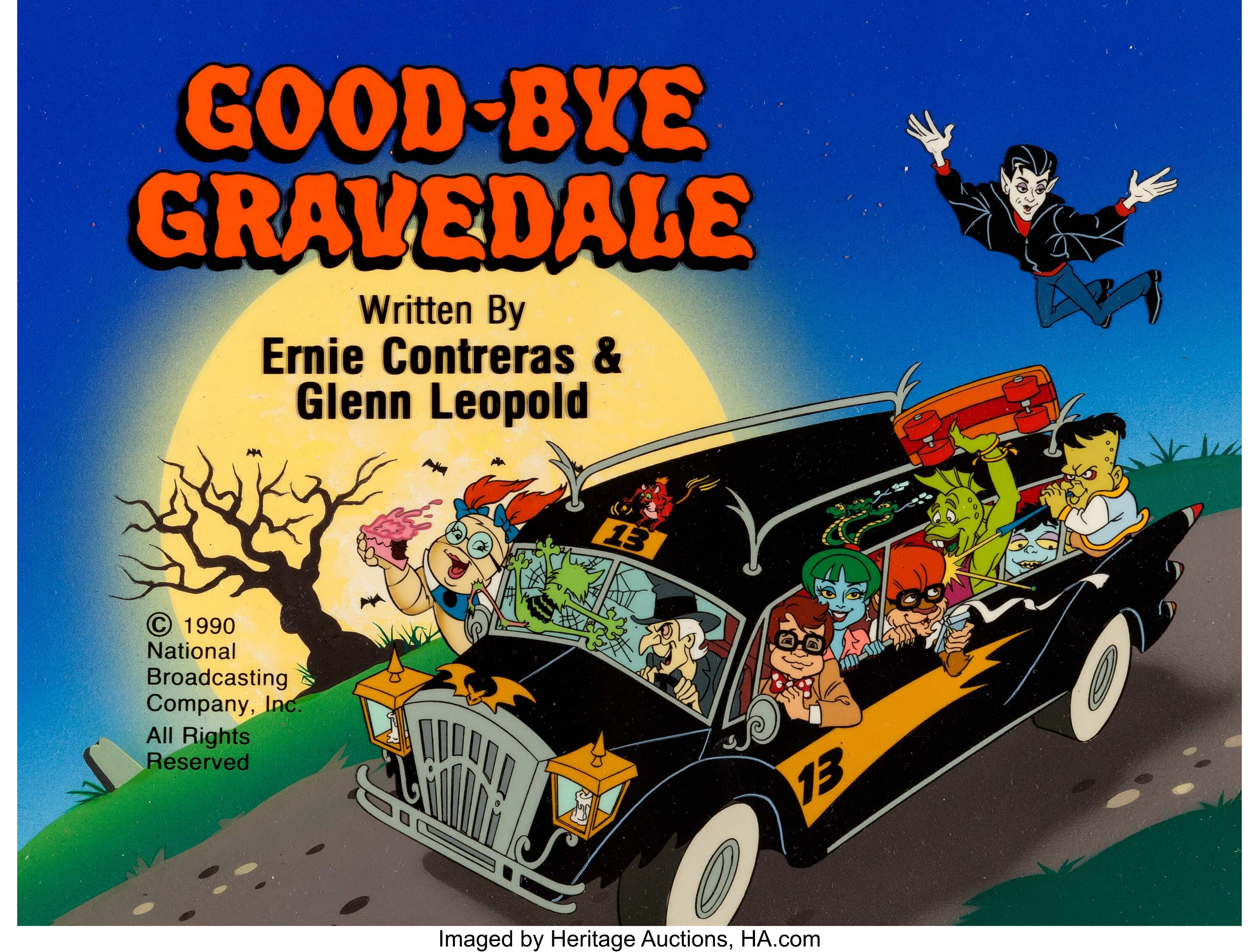 Gravedale High Title Cel on Master Background (Hanna-Barbera, | Lot ...
