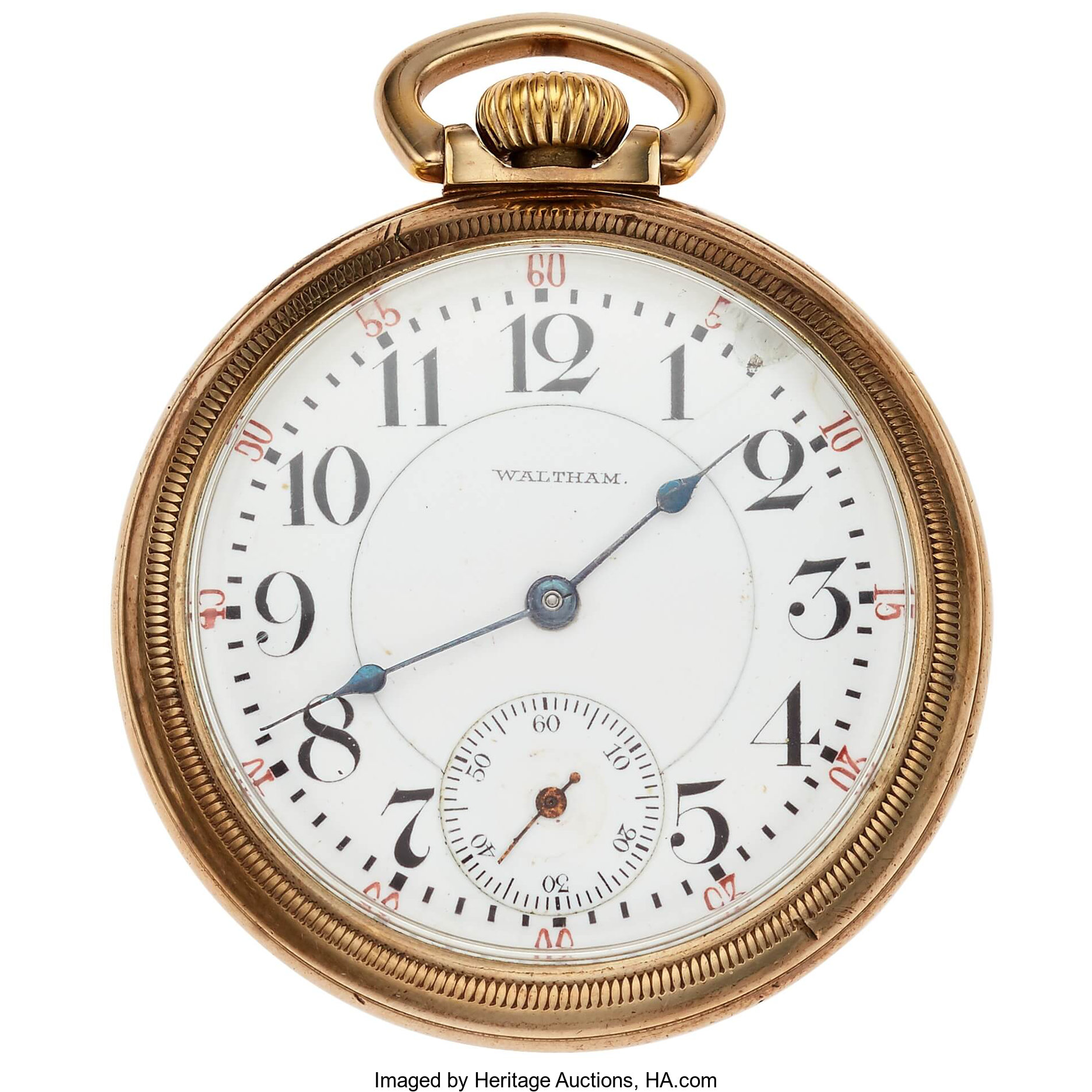 Waltham 21 Jewel Crescent St. Open Face Pocket Watch. ... | Lot #71025 ...