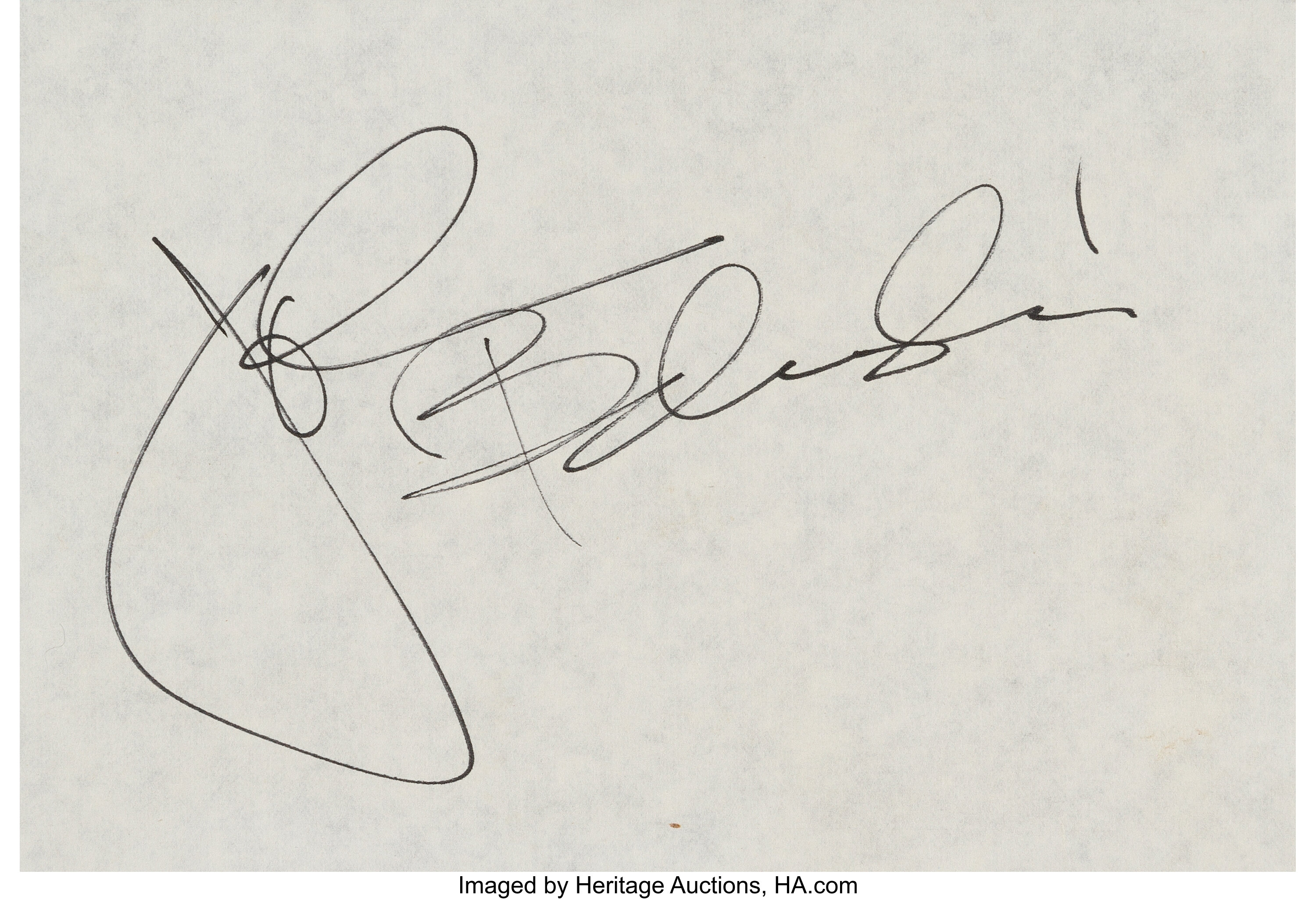 A John Belushi Signature, Circa 1970s.... Movie/TV Memorabilia | Lot ...
