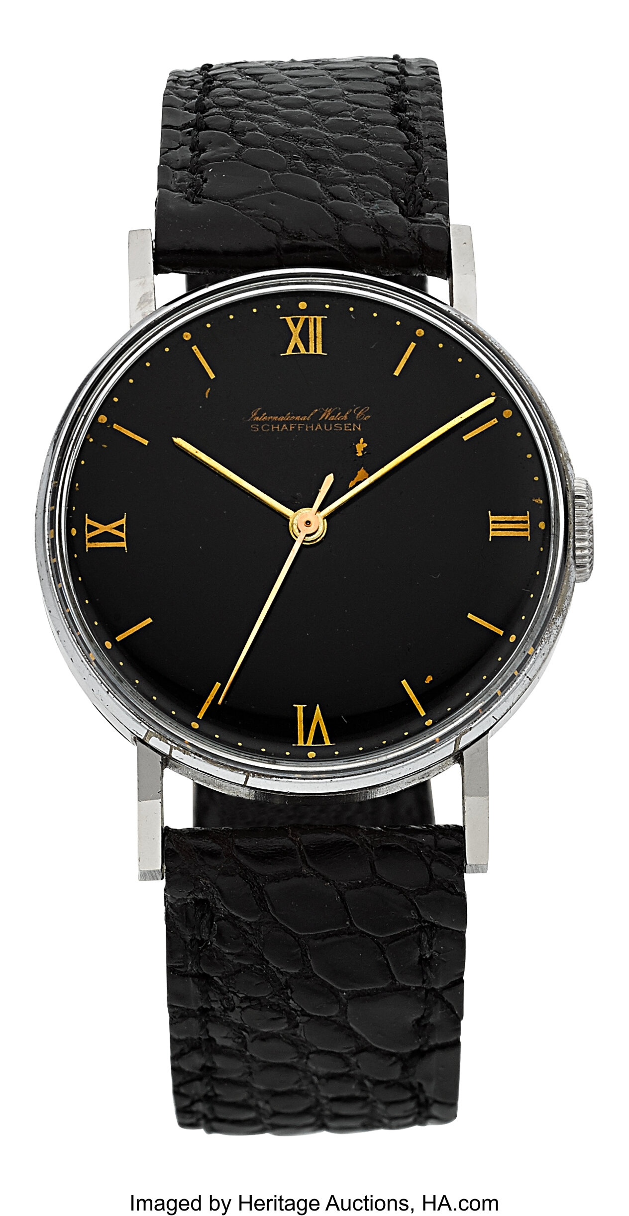 International Watch Co. Early Steel Wristwatch. ... Timepieces | Lot ...