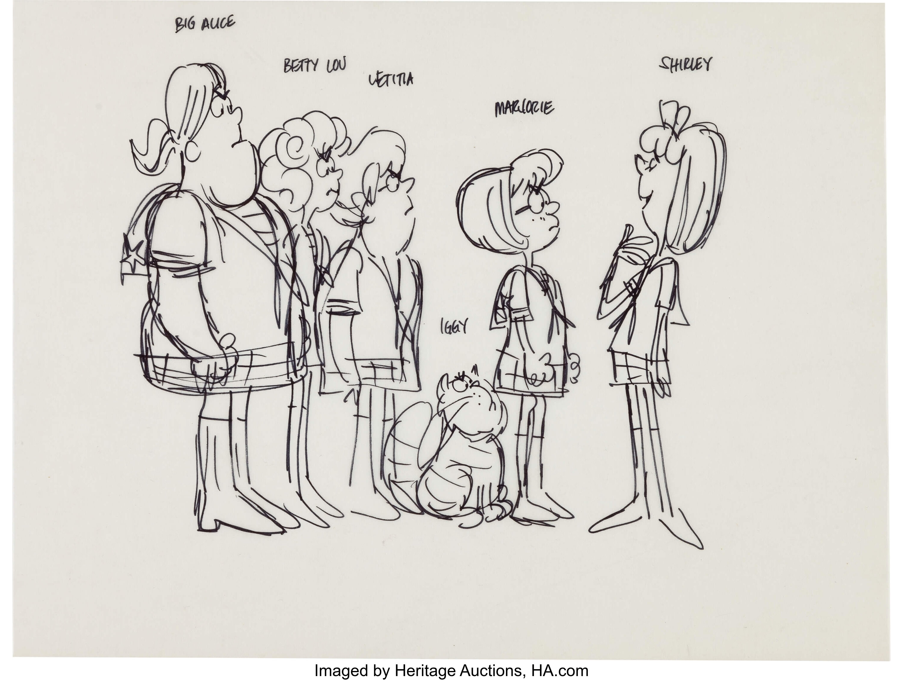 Marjorie Cartoon Series Pitch Proposal with Original Art | Lot #15130 ...