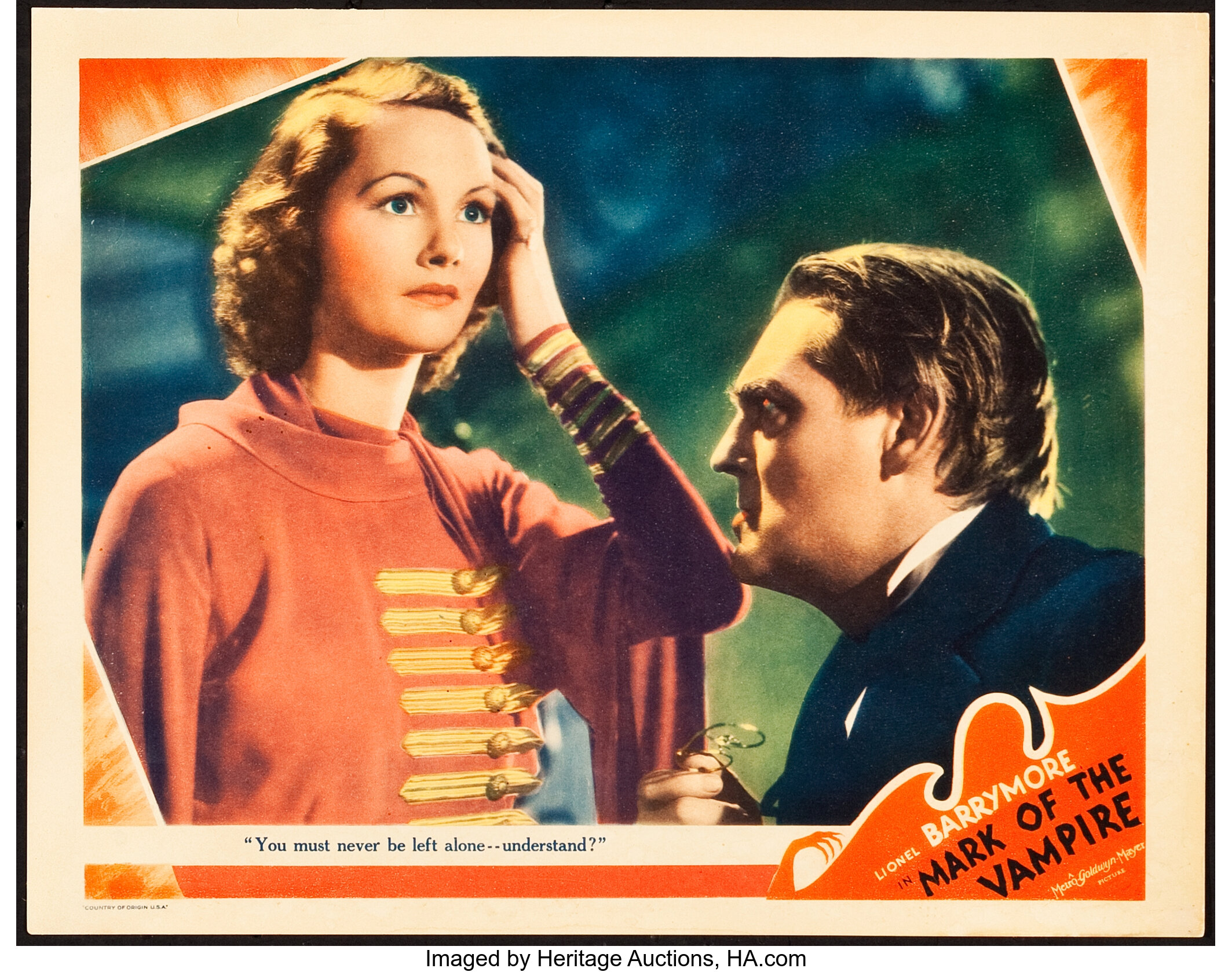 Mark of the Vampire (MGM, 1935). Lobby Card (11" X 14").. ... Movie ...