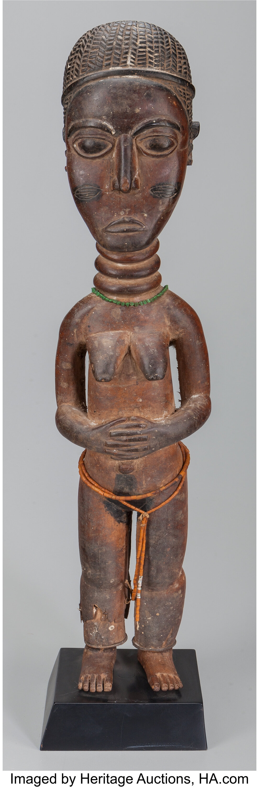 BAULE, Ivory Coast. Standing Female Figure... Paintings | Lot #70386 ...