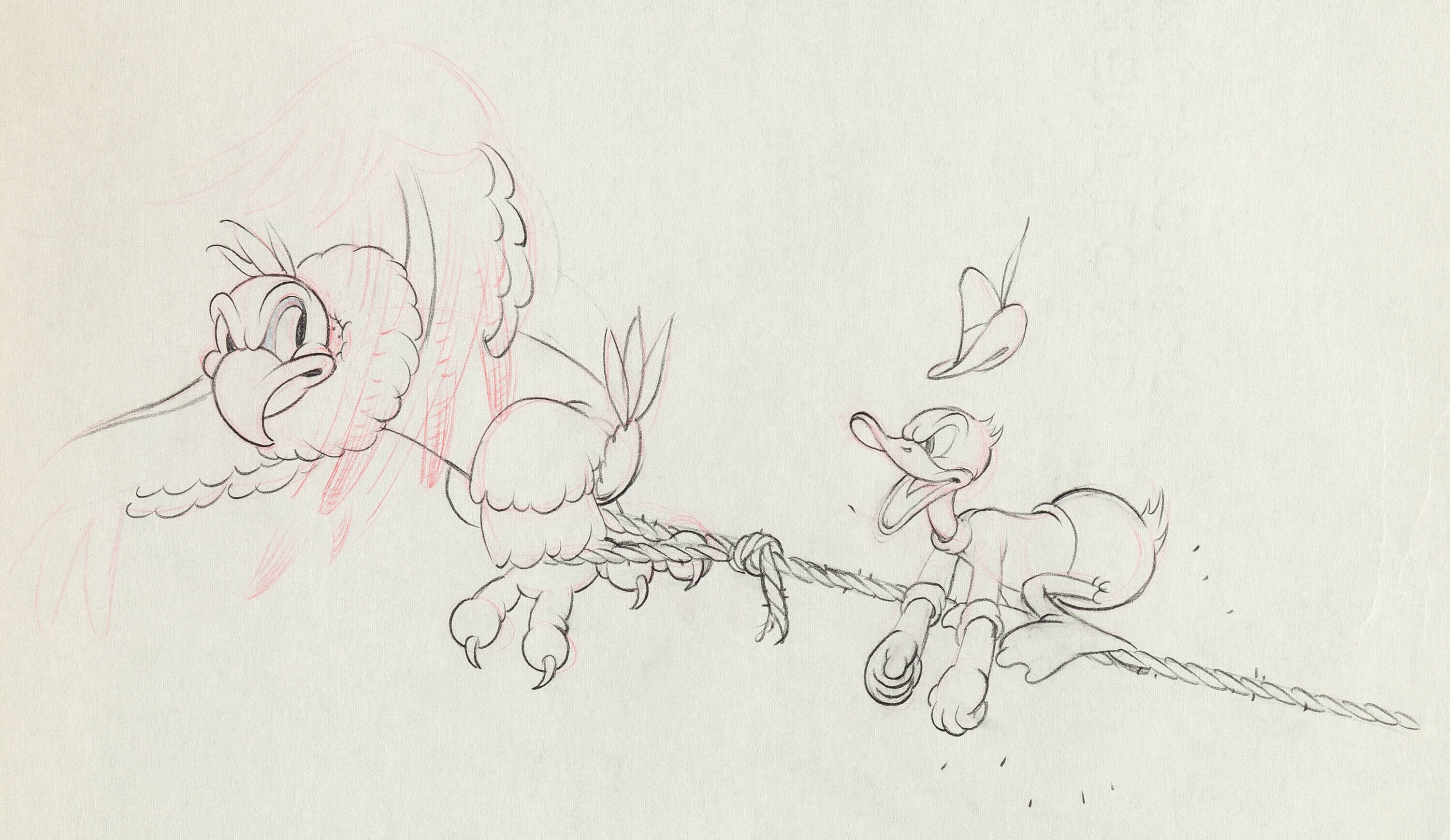 Alpine Climbers Donald Duck Animation Drawing (Walt Disney, | Lot ...