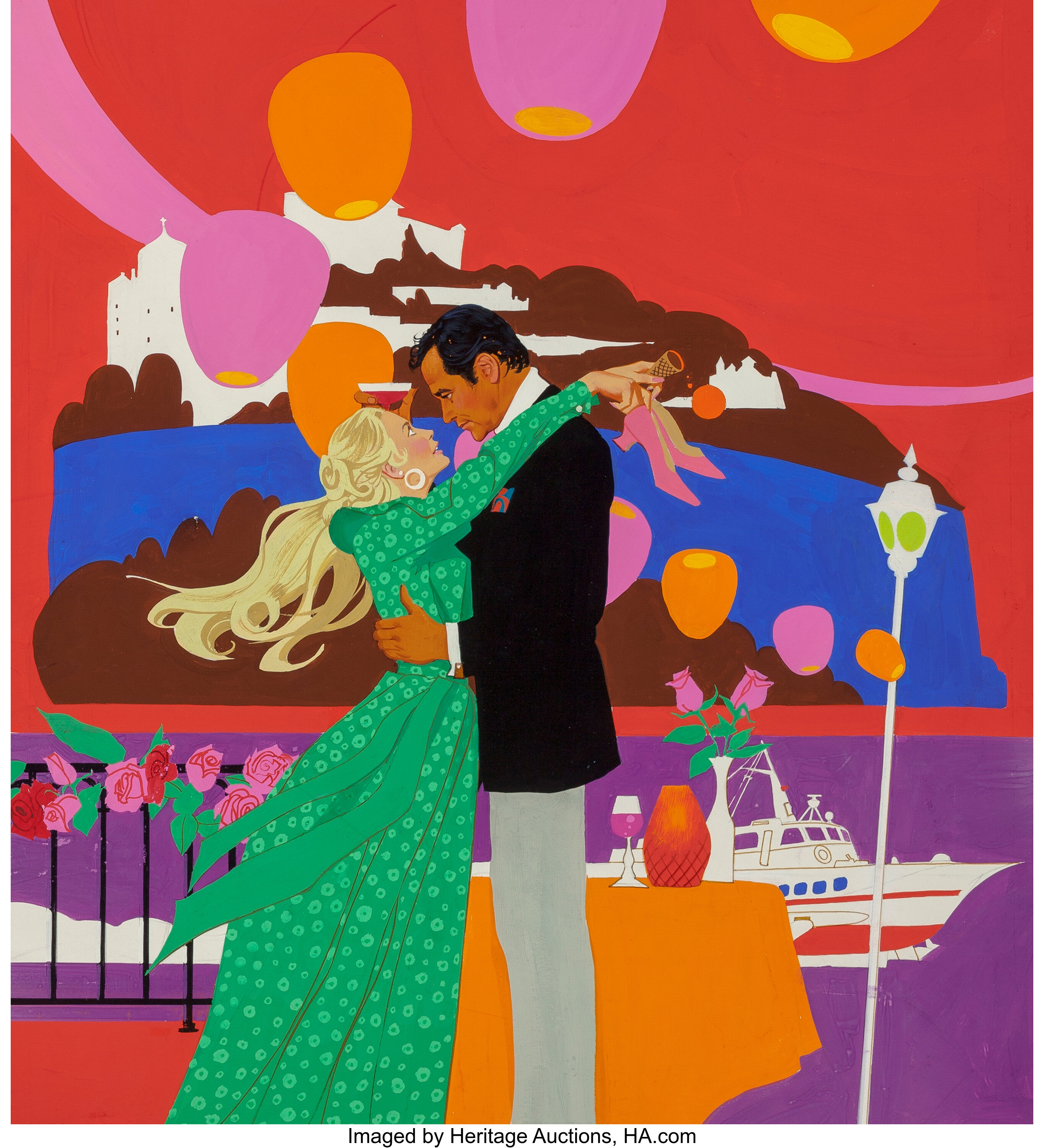 American Artist (20th Century). Avanti, movie advertisement, 1972 ...
