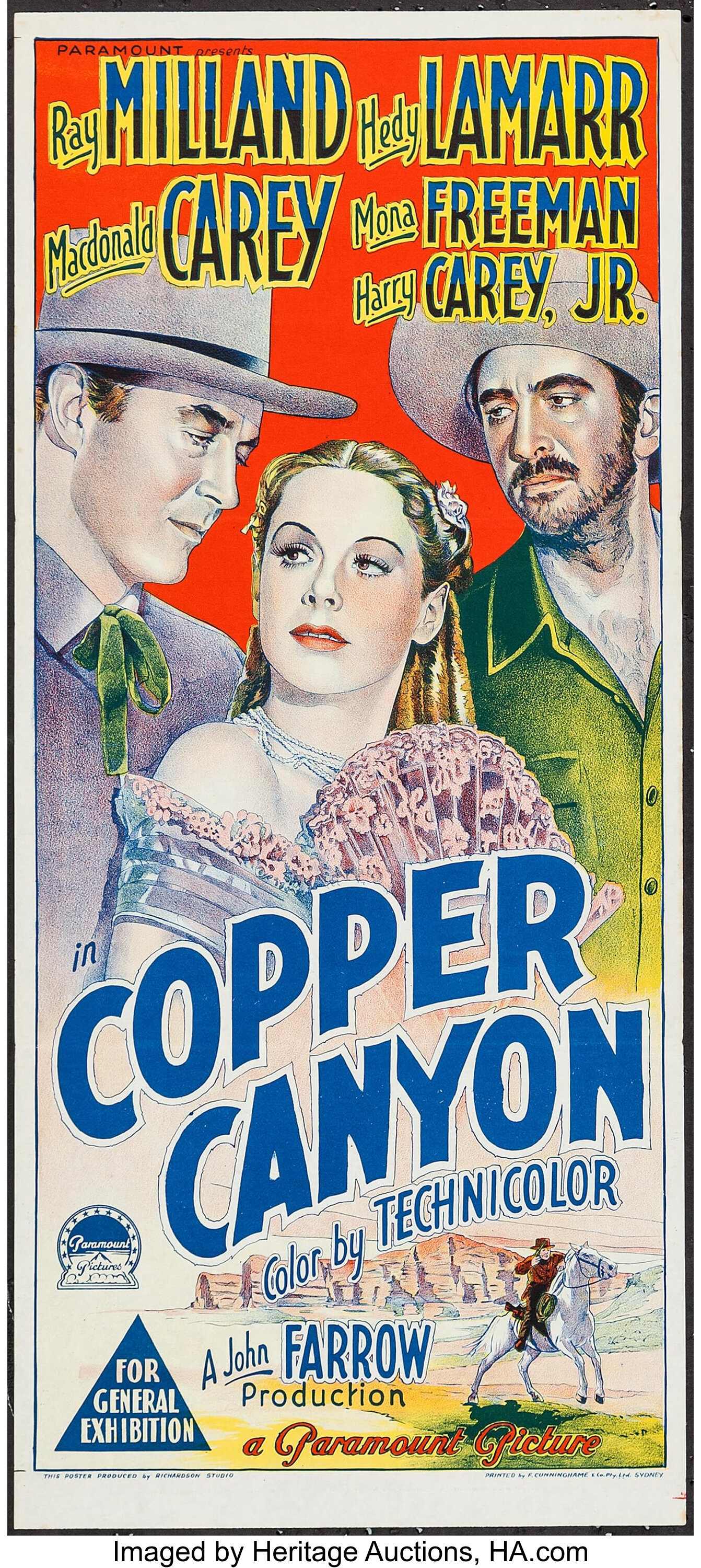 Copper Canyon (Paramount, 1950). Australian Daybill (13.25" X 30 ...