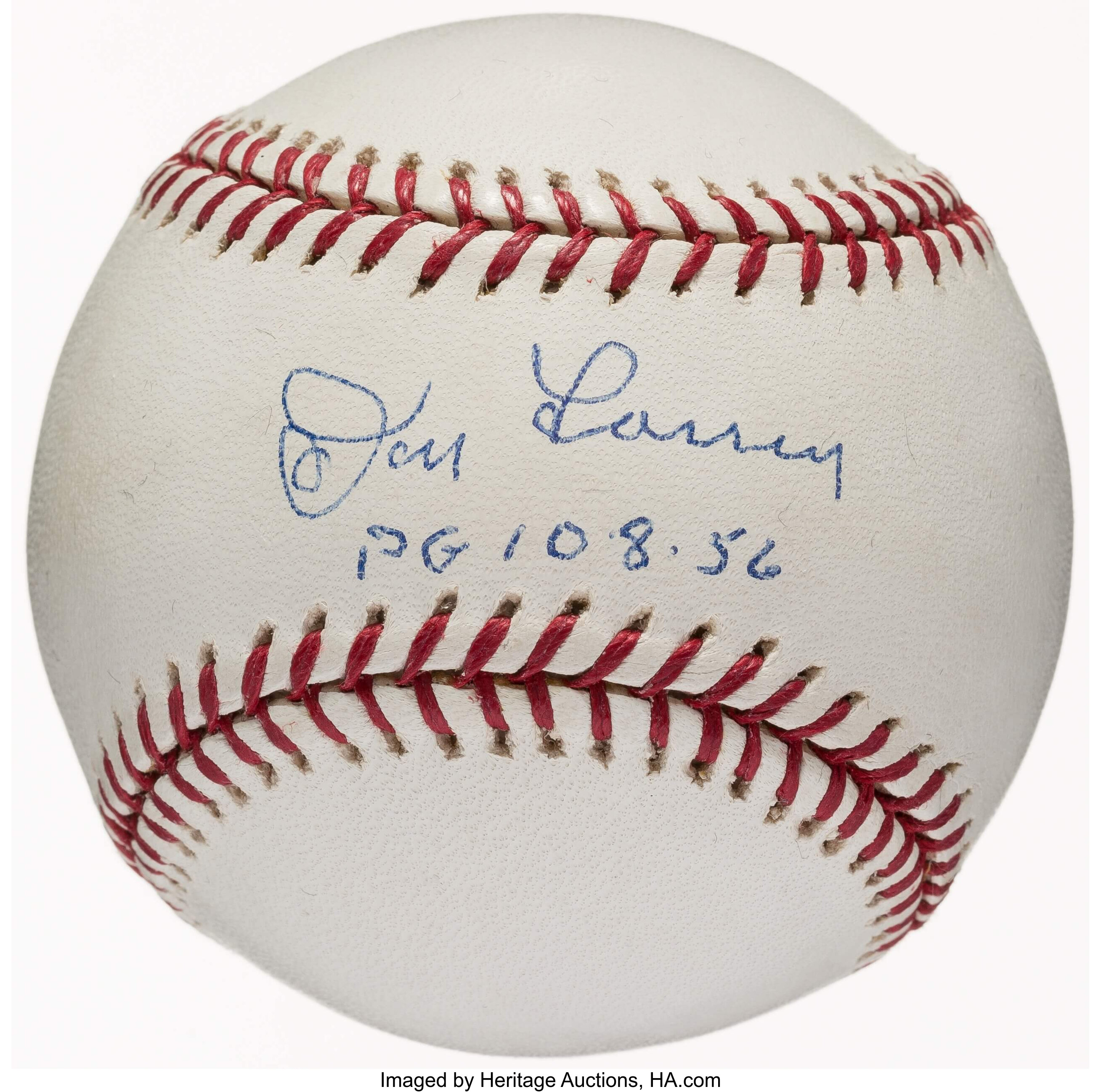 Don Larsen Single Signed, Inscribed Baseball.... Baseball | Lot #42107 ...