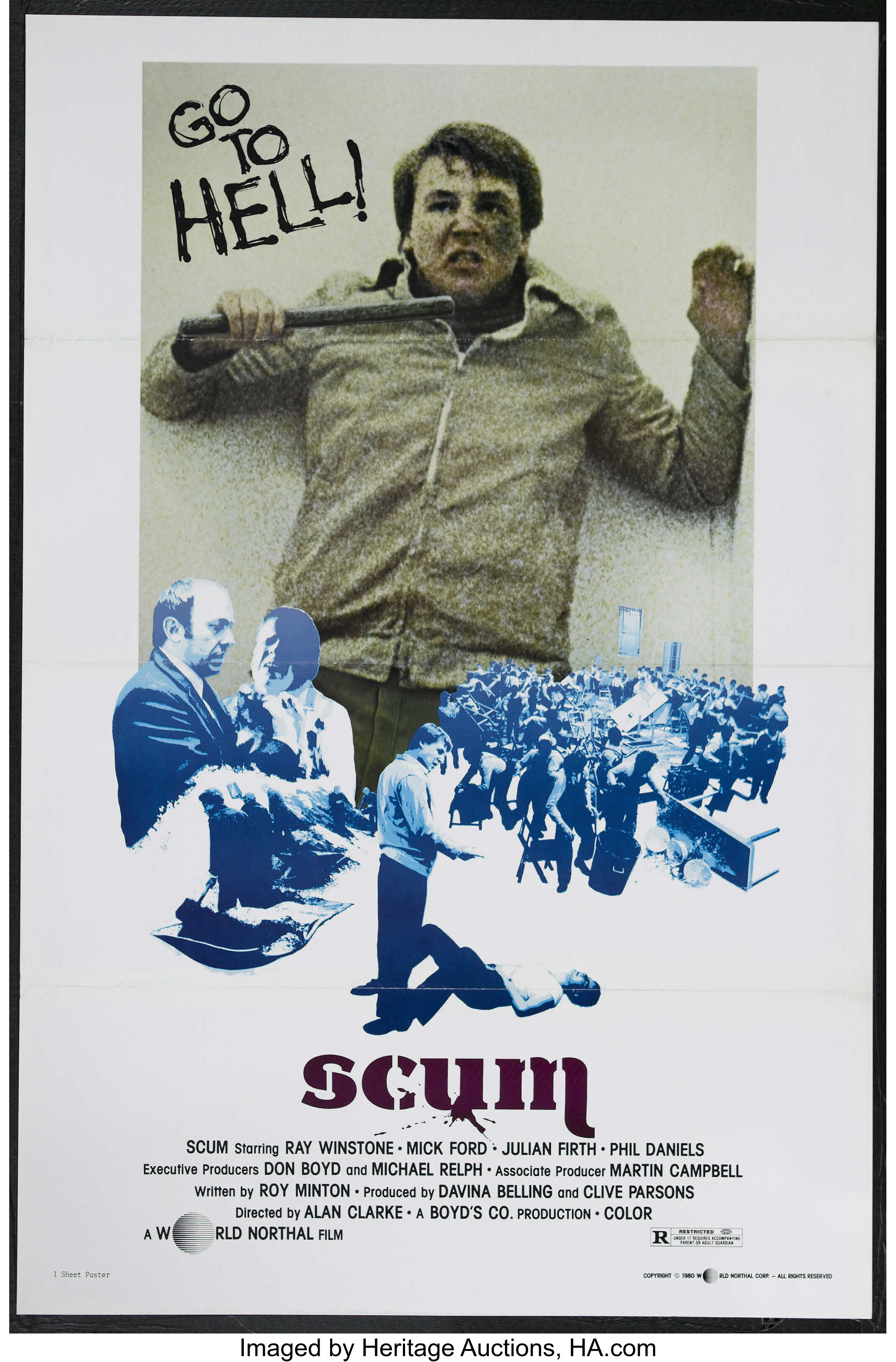 Scum (World Northal, 1980). One Sheet (27" X 41"). Ray Winstone | Lot ...