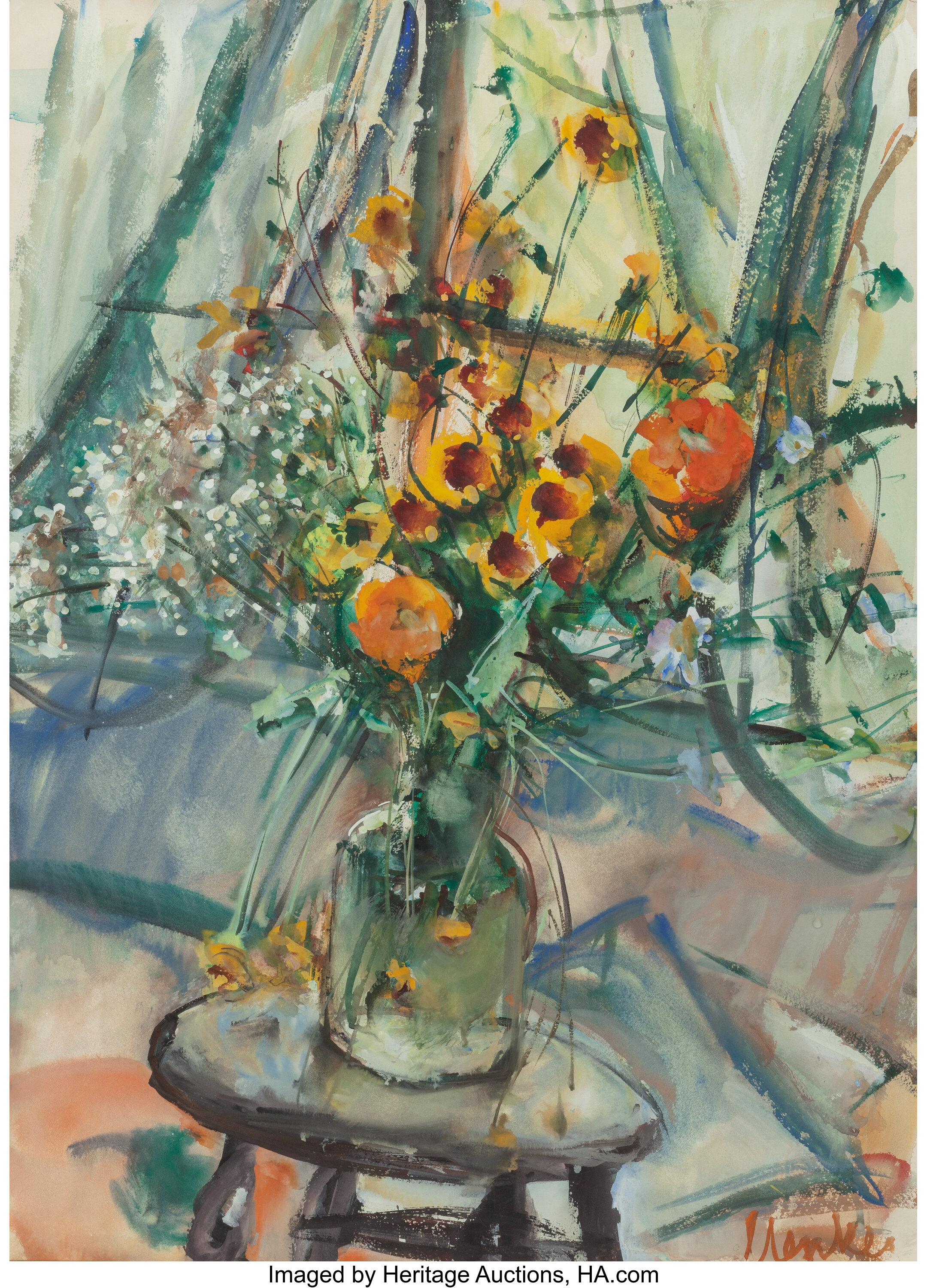 Sigmund Joseph Menkes (American, 1896-1986). Still Life with | Lot ...