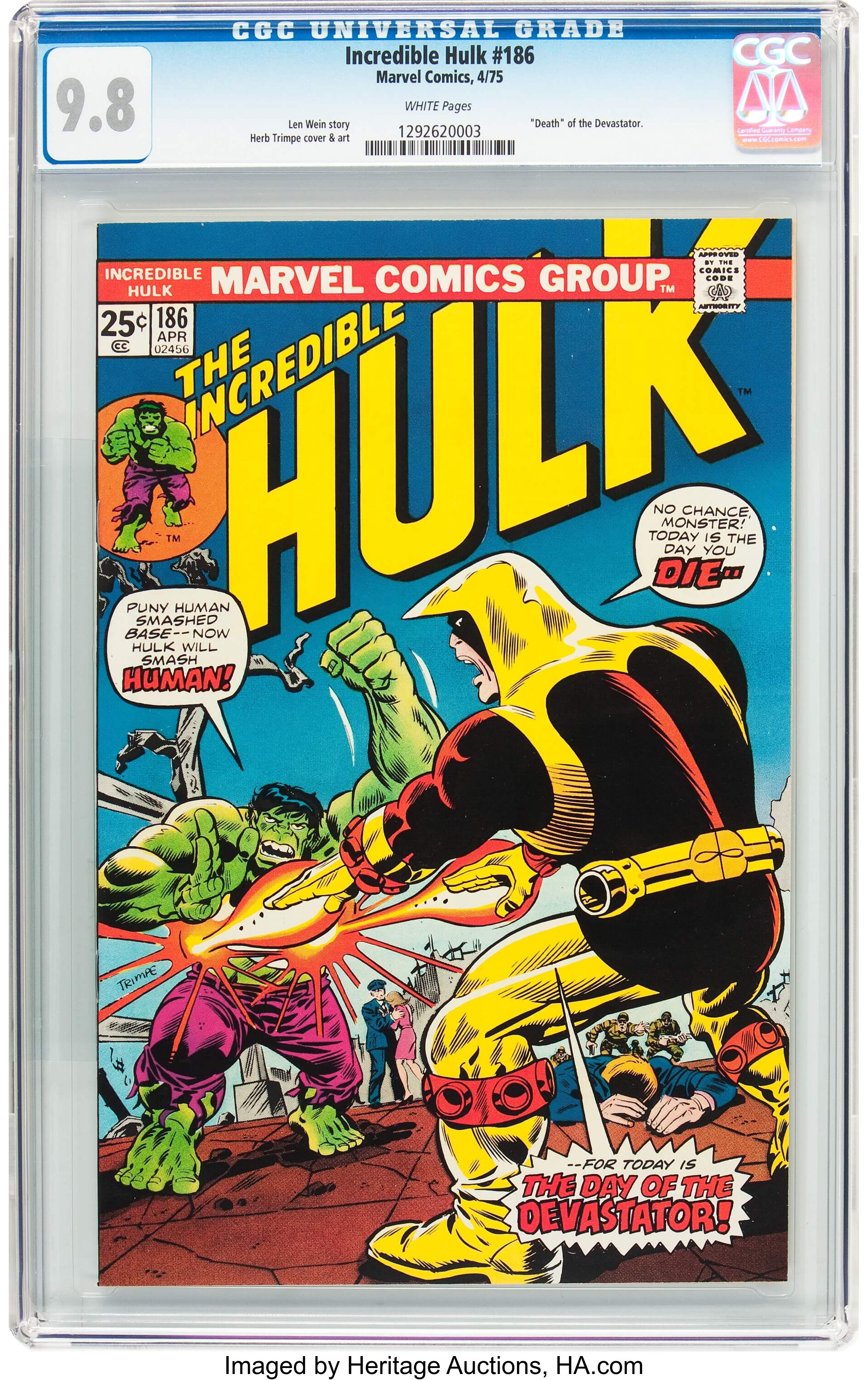 How Much Is The Incredible Hulk #186 Worth? Browse Comic Prices ...