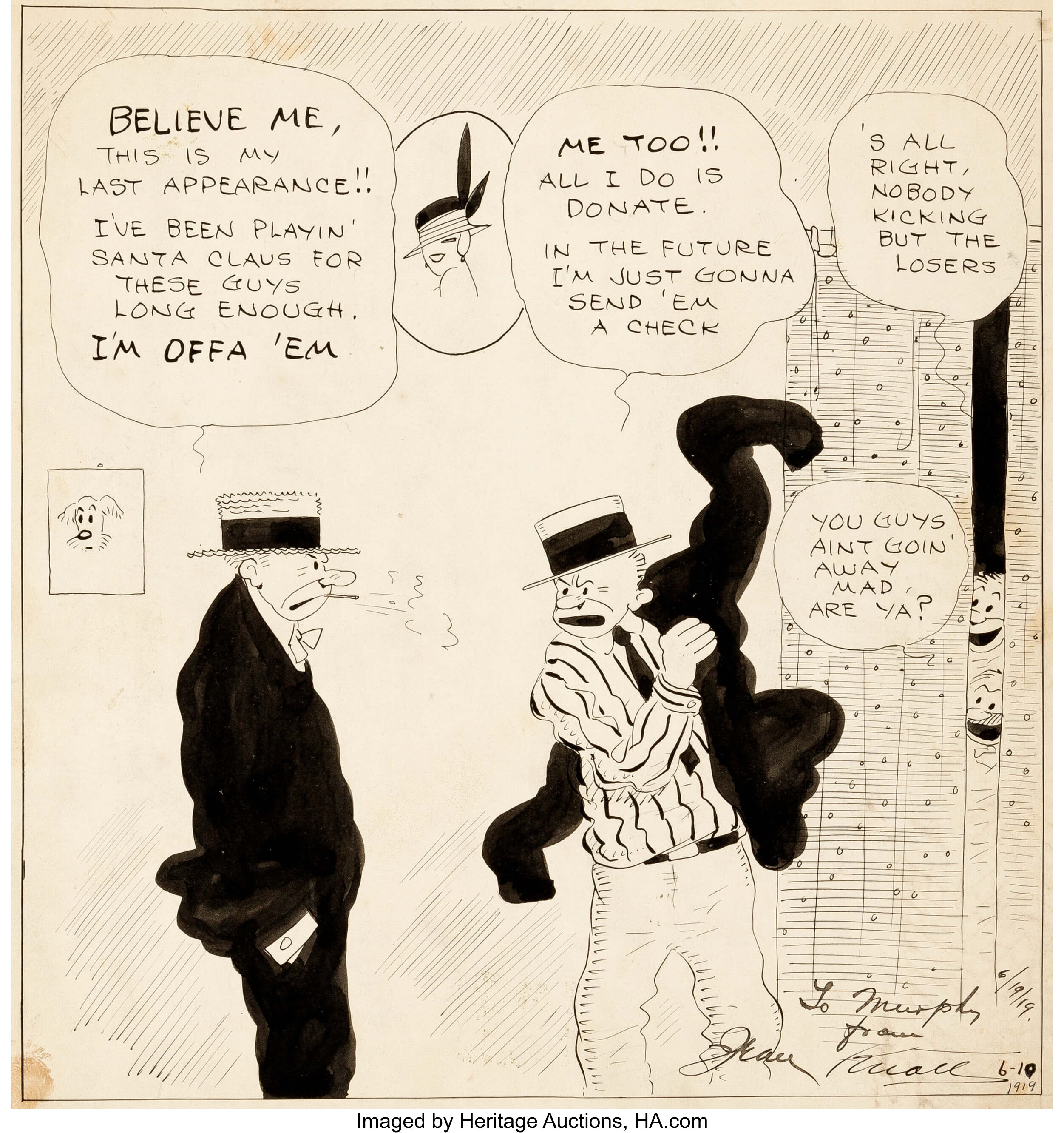 Jean Knott Penny Ante Daily Comic Strip Original Art dated 6-19-19 ...