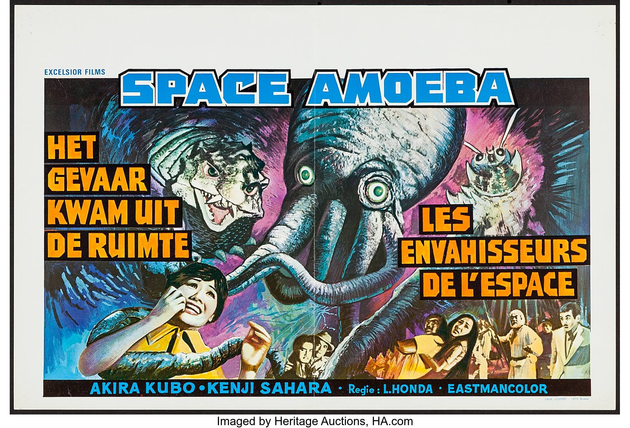 Yog, Monster from Space (Excelsior, 1970). Belgian (14.25" X | Lot ...