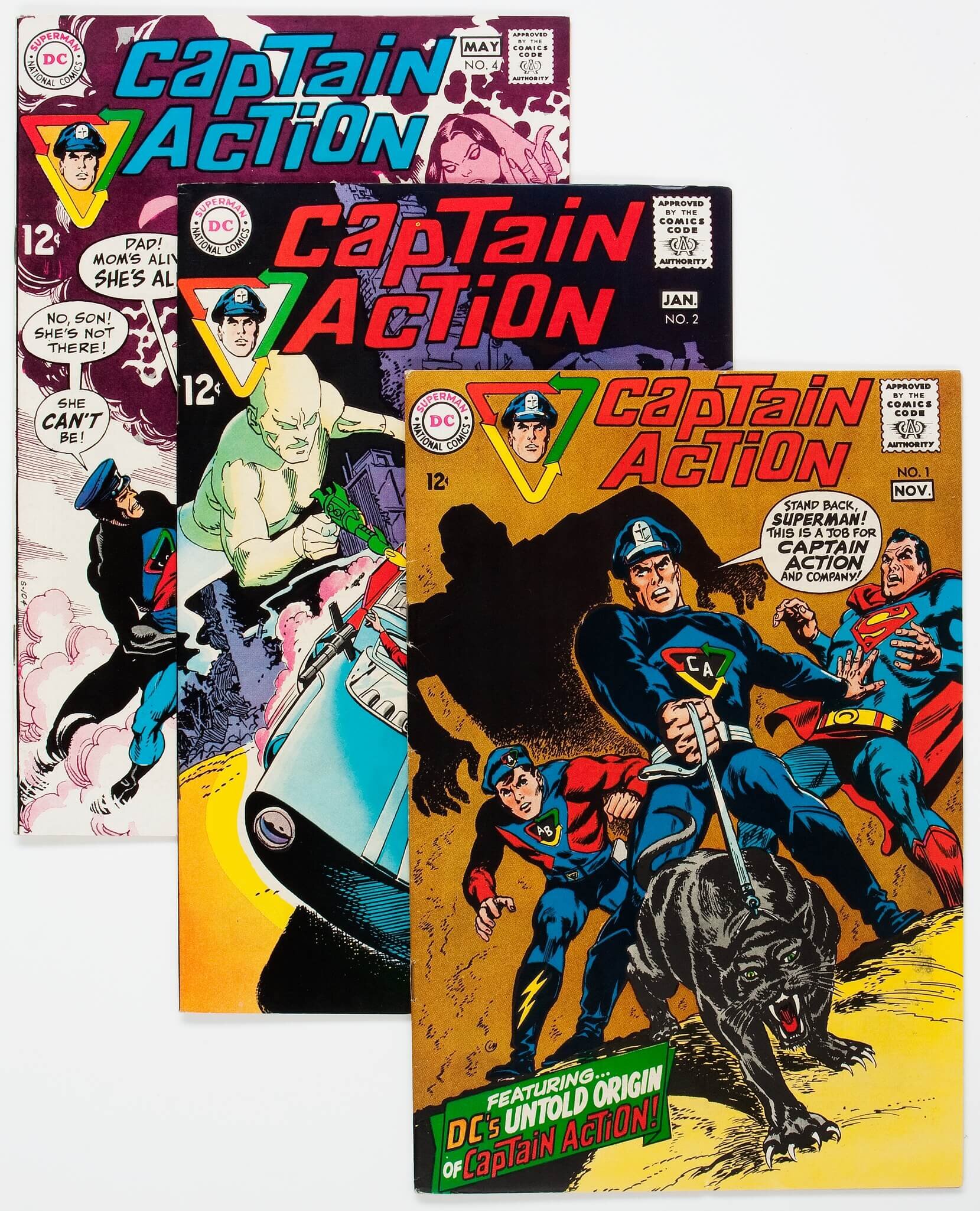 Captain Action #1-5 Complete Series Group (DC, 1968-69).... (Total ...