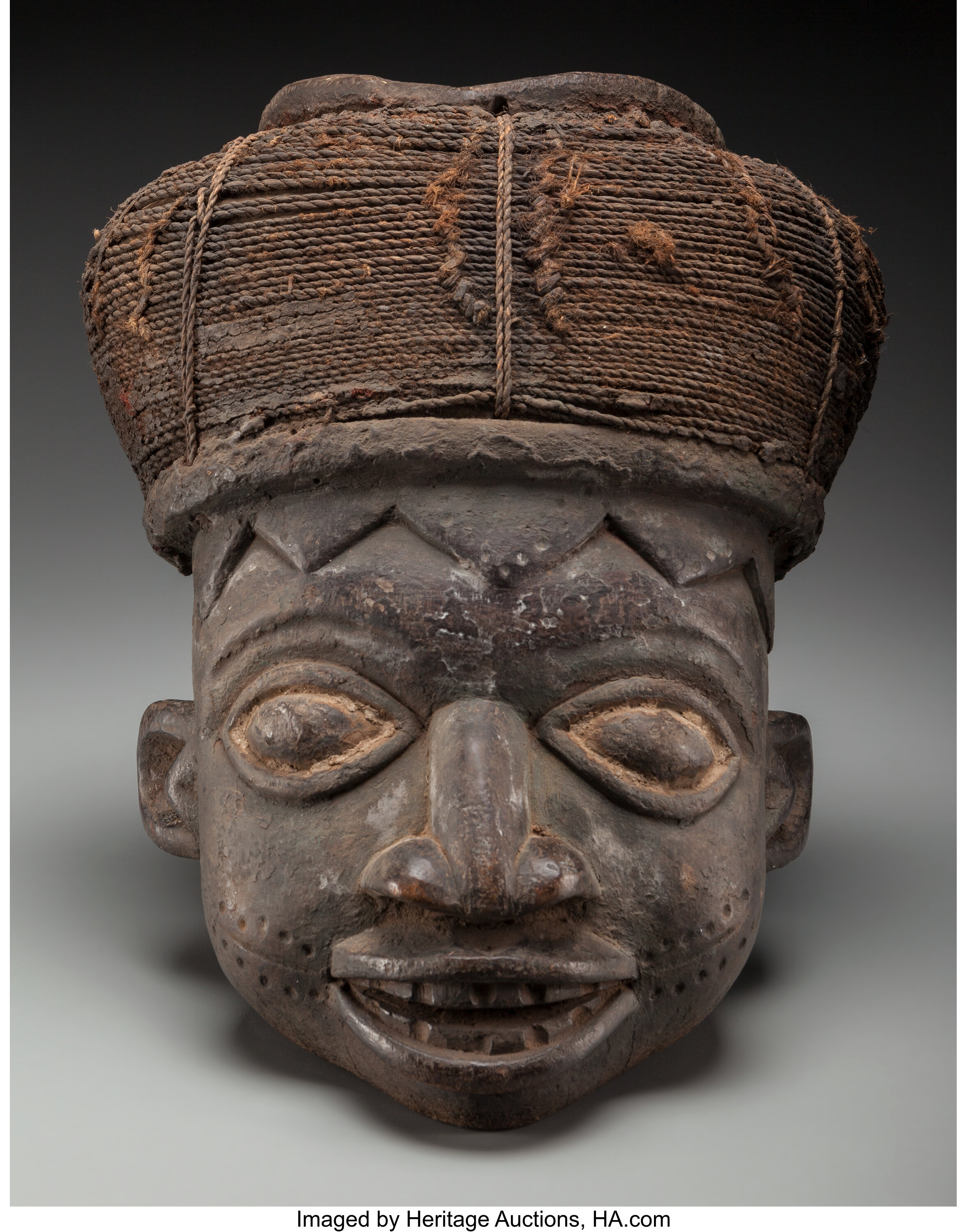 BAMUN, Cameroon. Male Helmet Mask... Tribal Art | Lot #70038 | Heritage ...